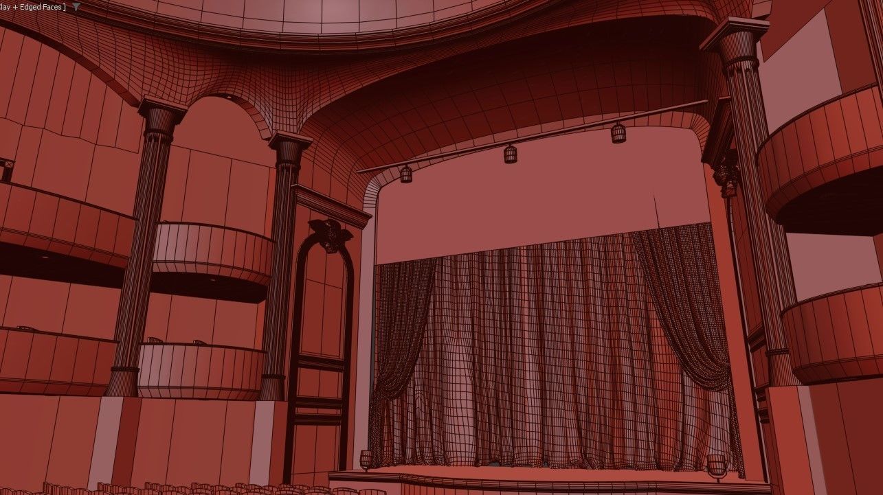 3D model Classic Theatre 2 VR / AR / low-poly | CGTrader