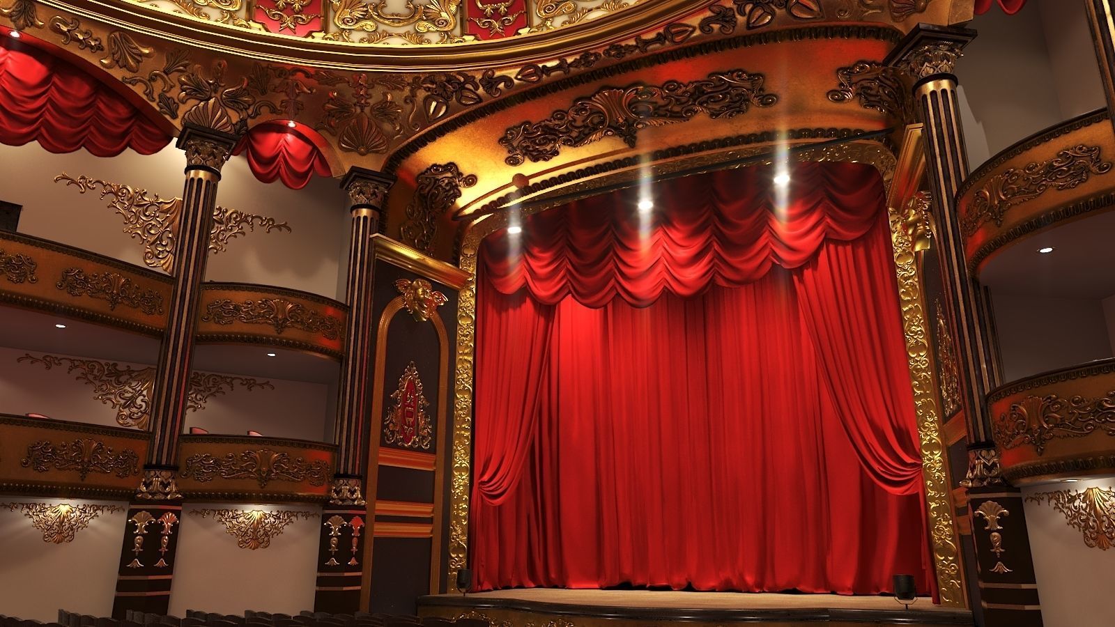 3D model Classic Theatre 2 VR / AR / low-poly | CGTrader