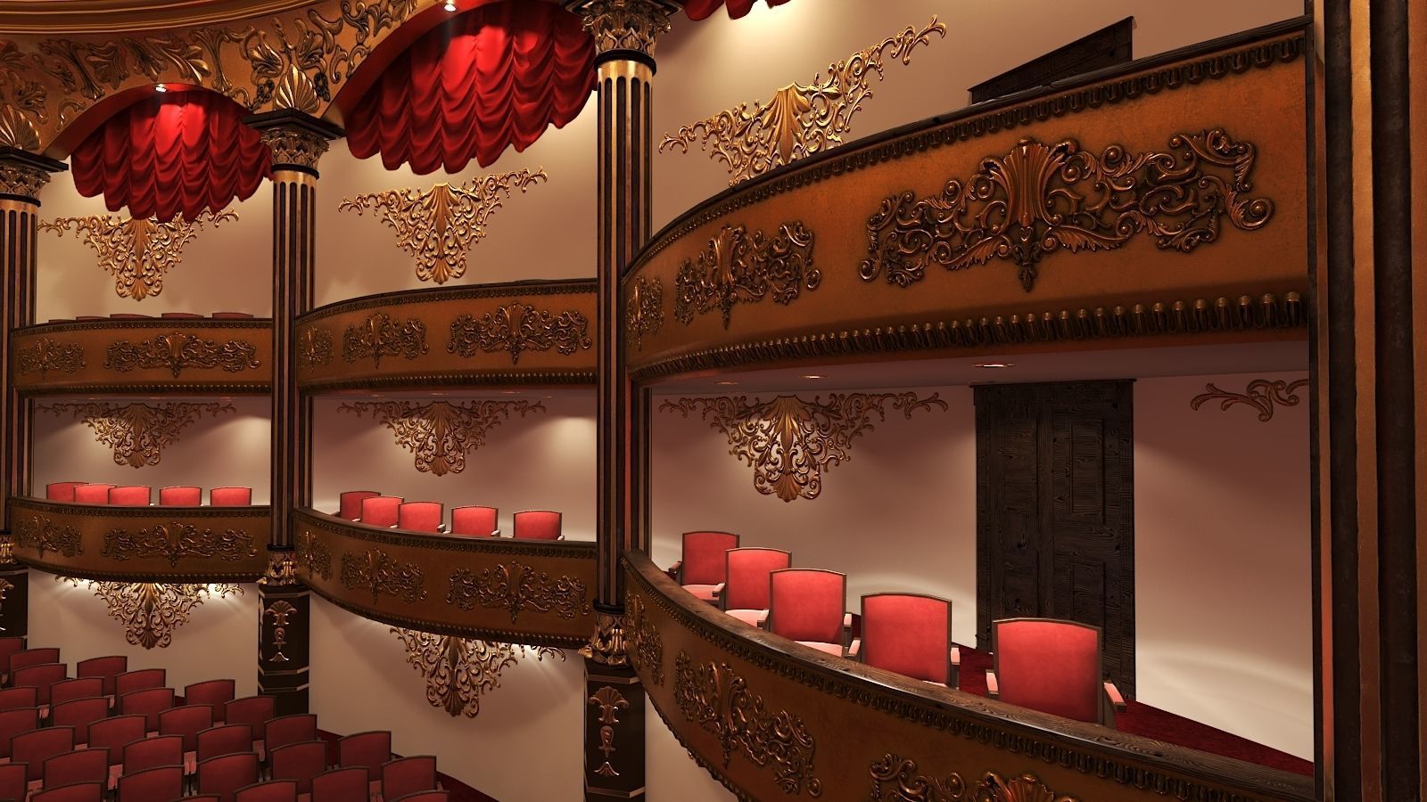 3D model Classic Theatre 2 VR / AR / low-poly | CGTrader