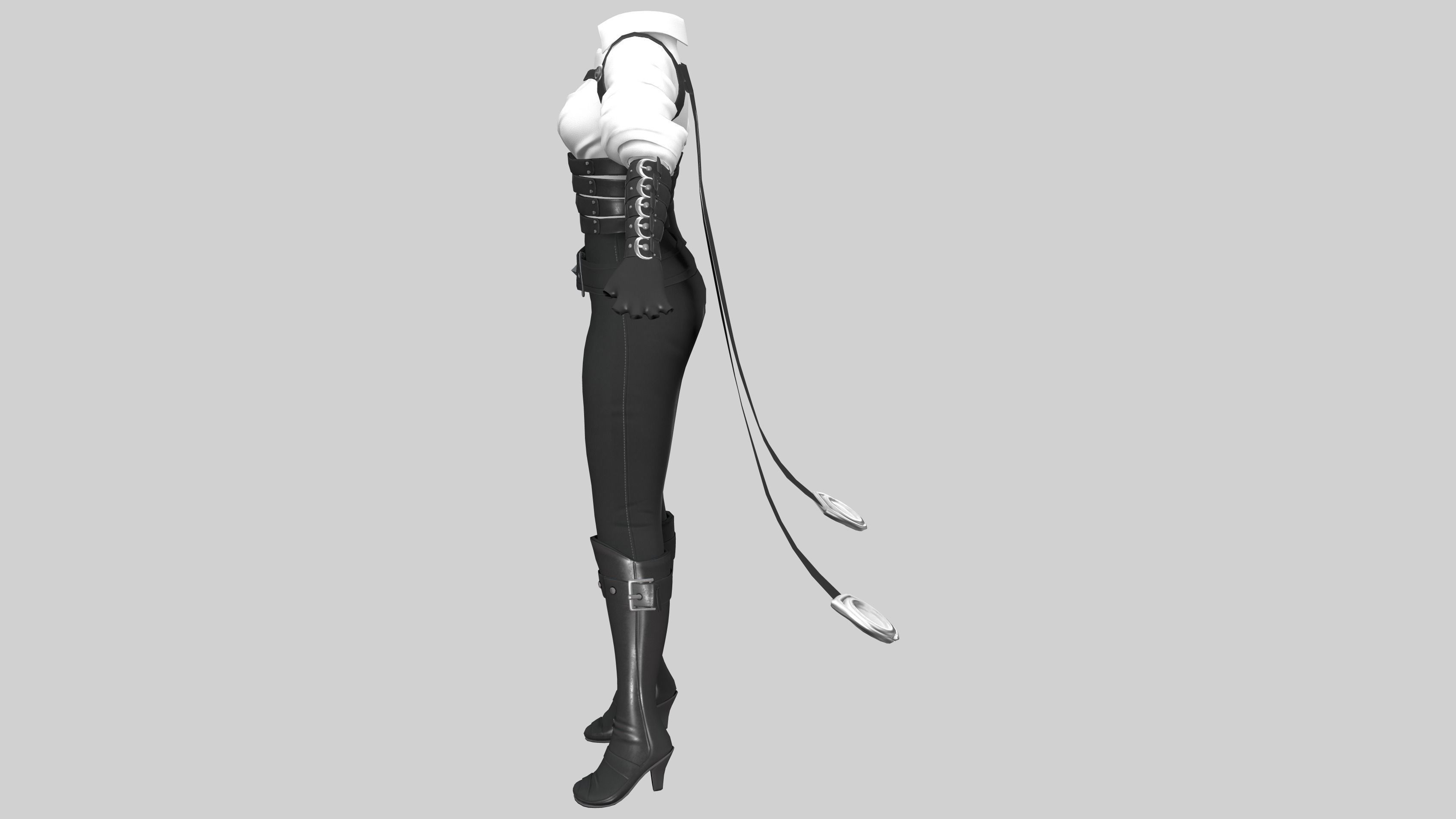 3D model Fantasy Warrior Full Outfit VR / AR / low-poly | CGTrader