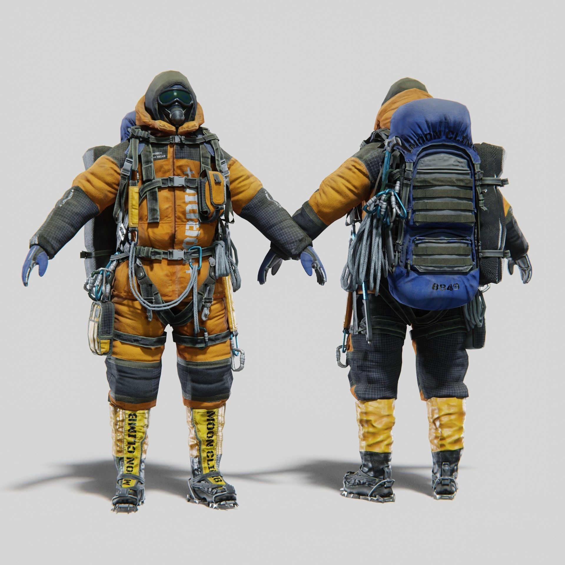 3D model Explorer Mountain Climber VR / AR / low-poly | CGTrader