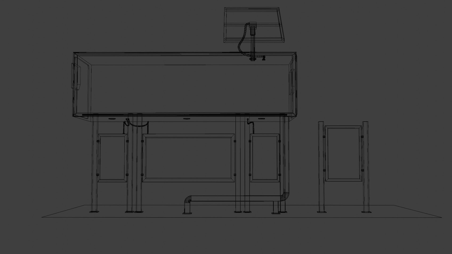 Bus Station free 3D model | CGTrader