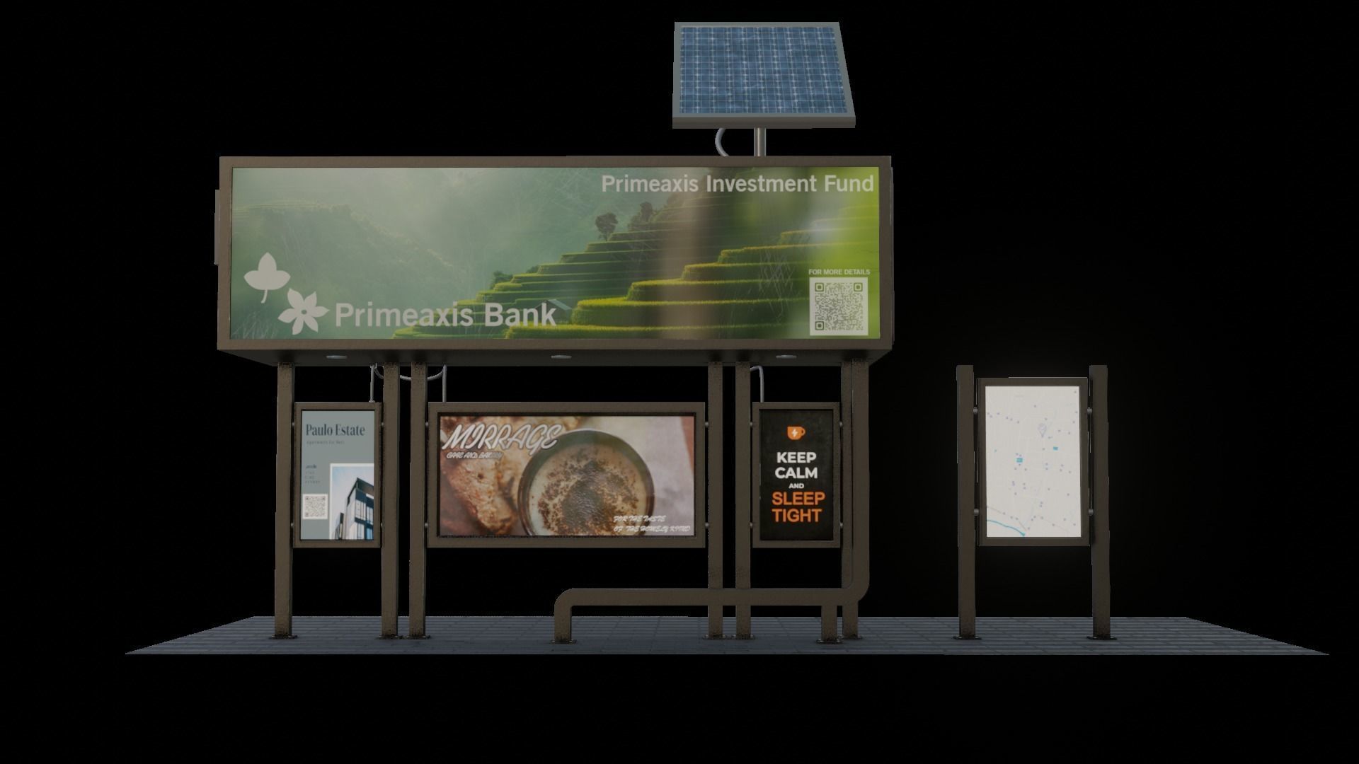 Bus Station free 3D model | CGTrader