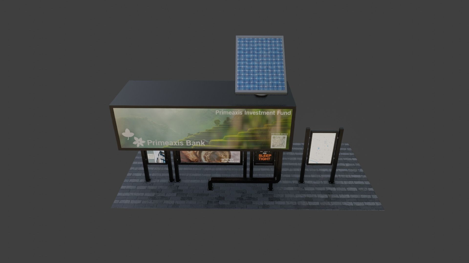 Bus Station free 3D model | CGTrader