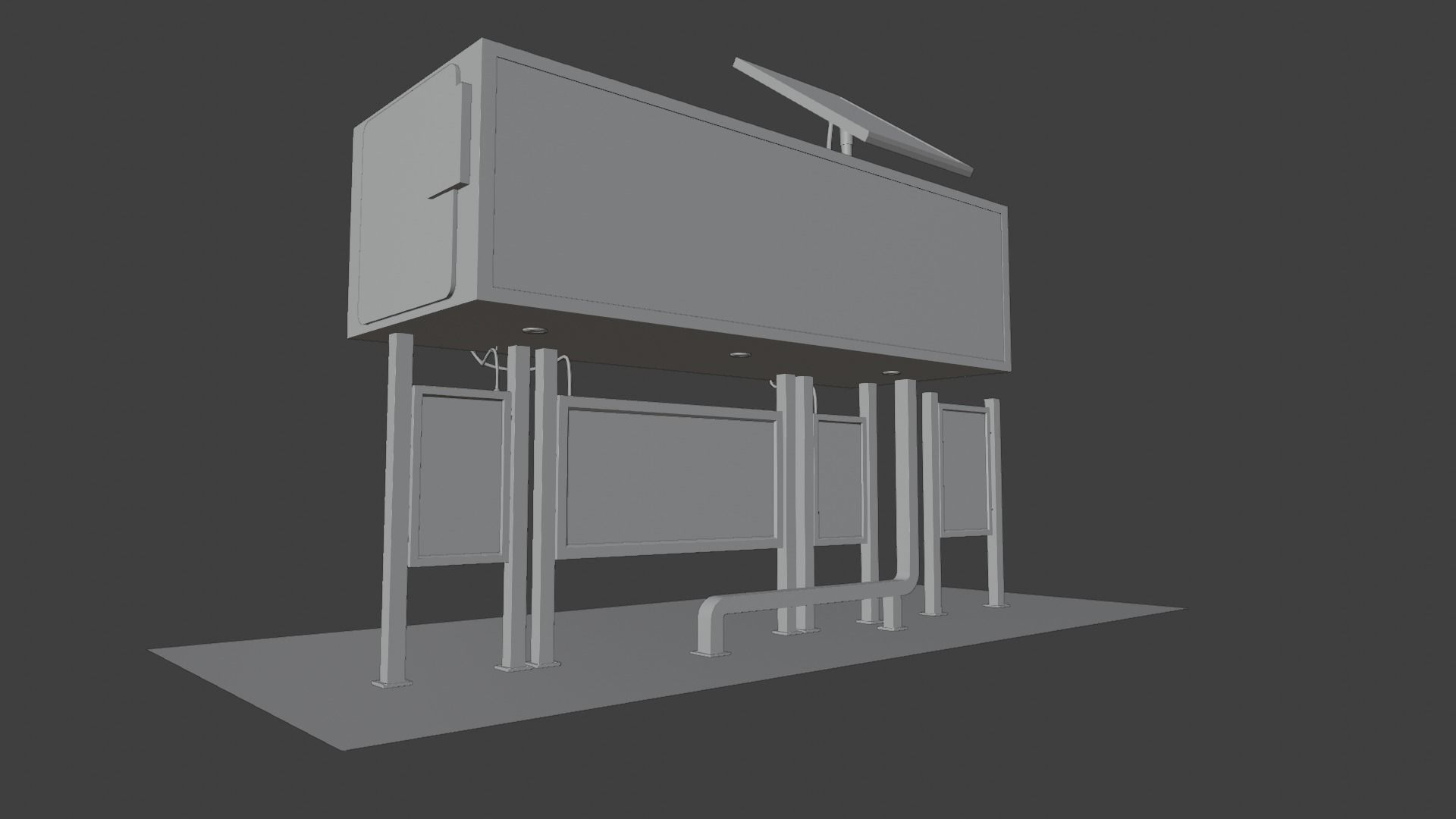 Bus Station free 3D model | CGTrader