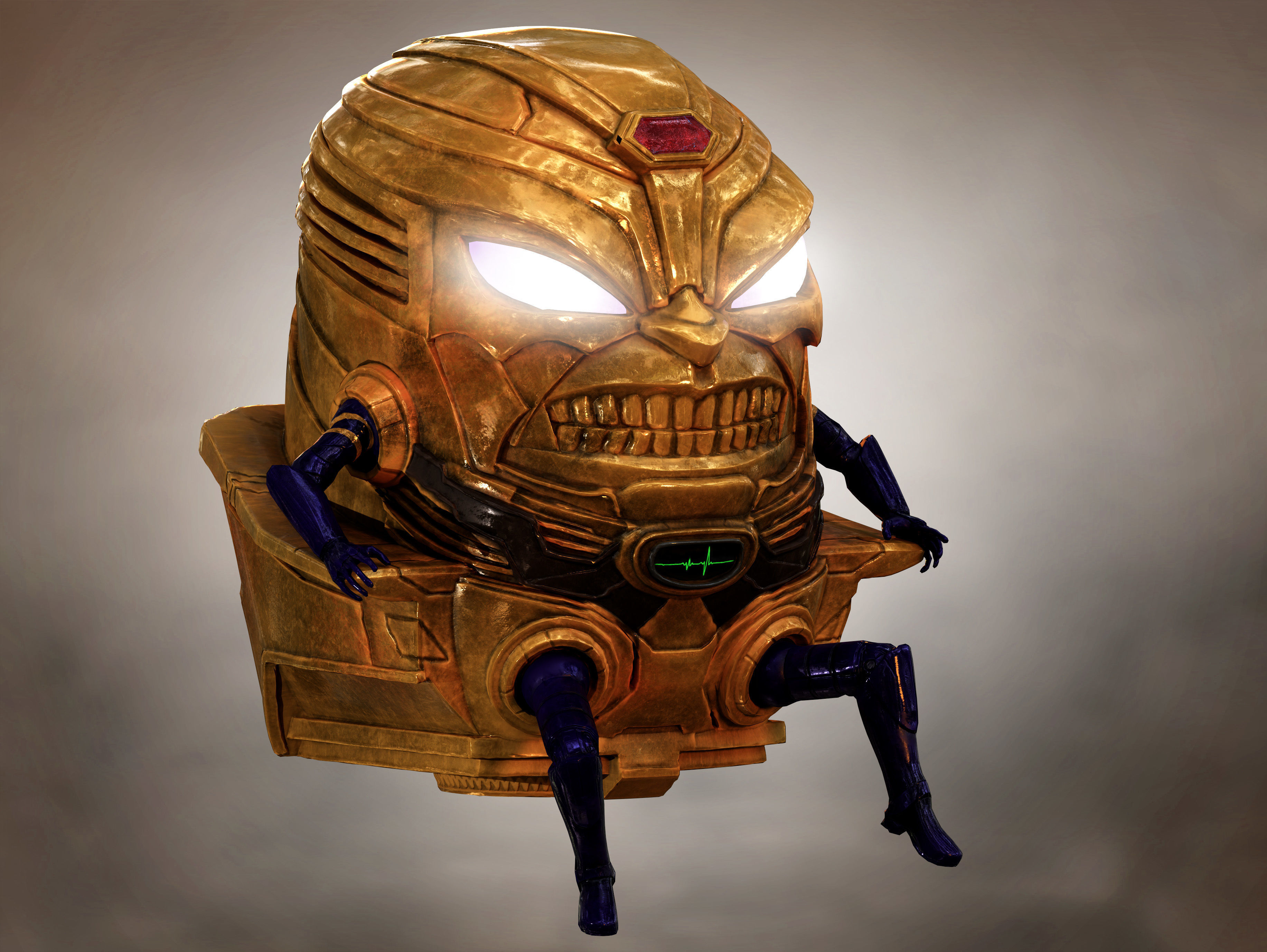 3D model MODOK VR / AR / low-poly rigged | CGTrader