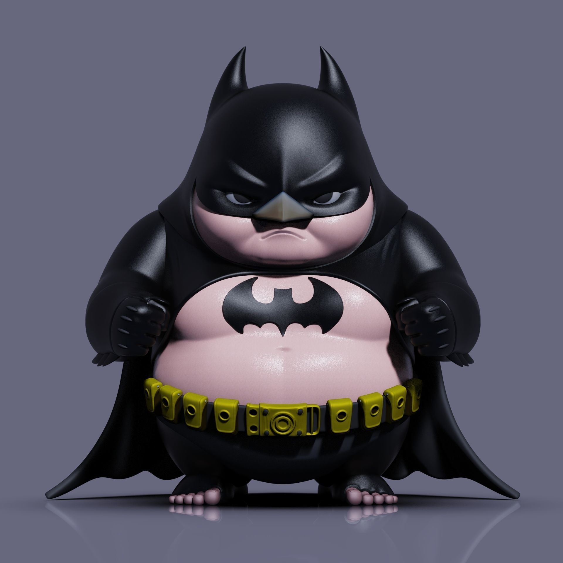 Fat Batman 3D model 3D printable | CGTrader