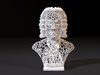 Johann Sebastian Bach 3D model 3D printable | CGTrader