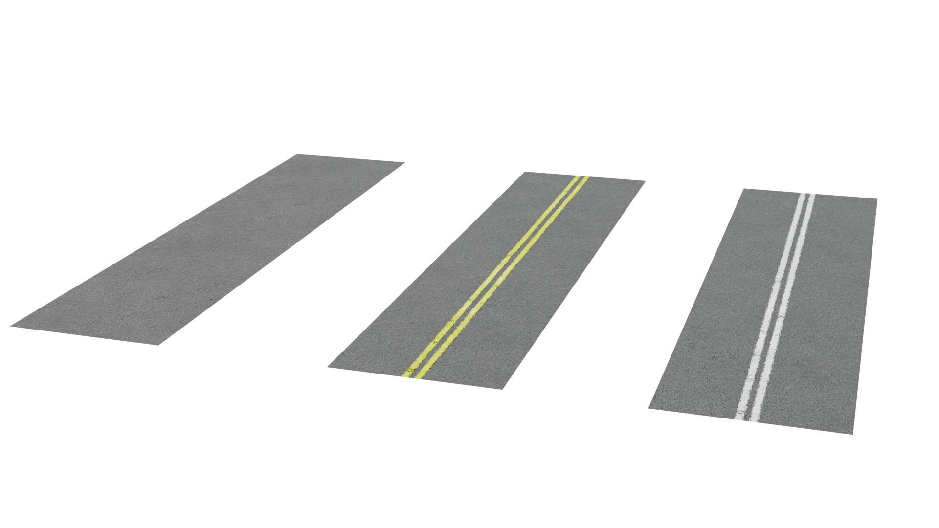 3D model Simple Modular Street and Roads VR / AR / low-poly | CGTrader