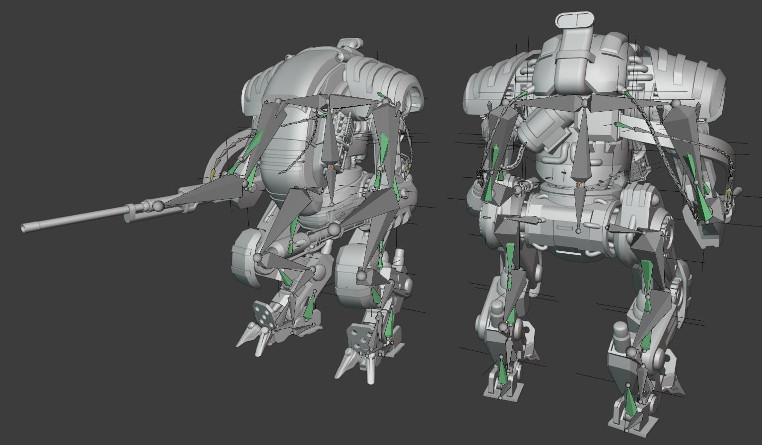 3D model Game-ready Steampunk Mech VR / AR / low-poly | CGTrader