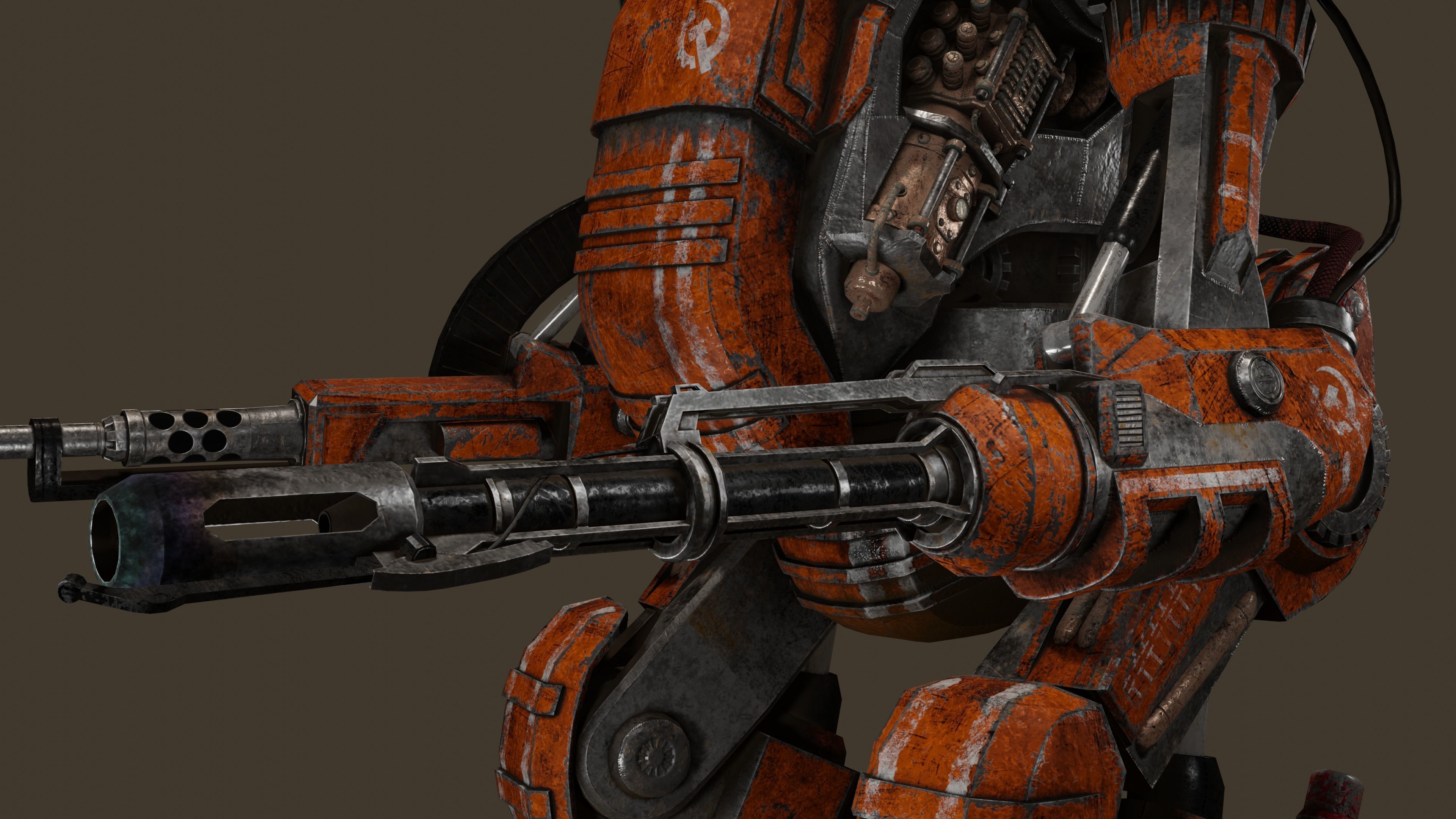 3D model Game-ready Steampunk Mech VR / AR / low-poly | CGTrader