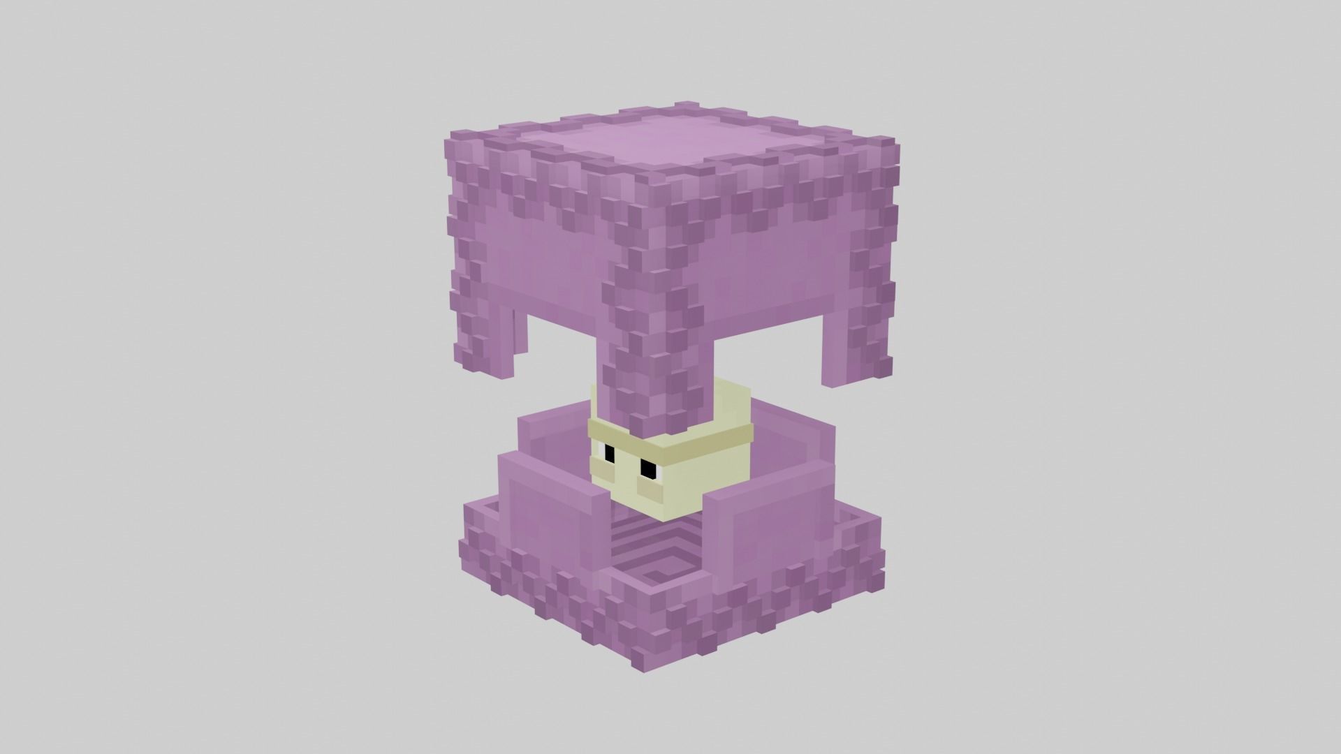 3D model Minecraft Shulker VR / AR / low-poly | CGTrader
