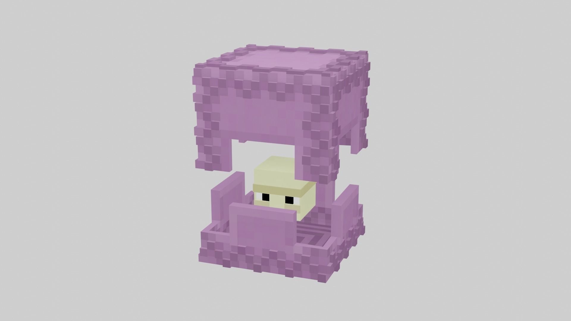 3D model Minecraft Shulker VR / AR / low-poly | CGTrader