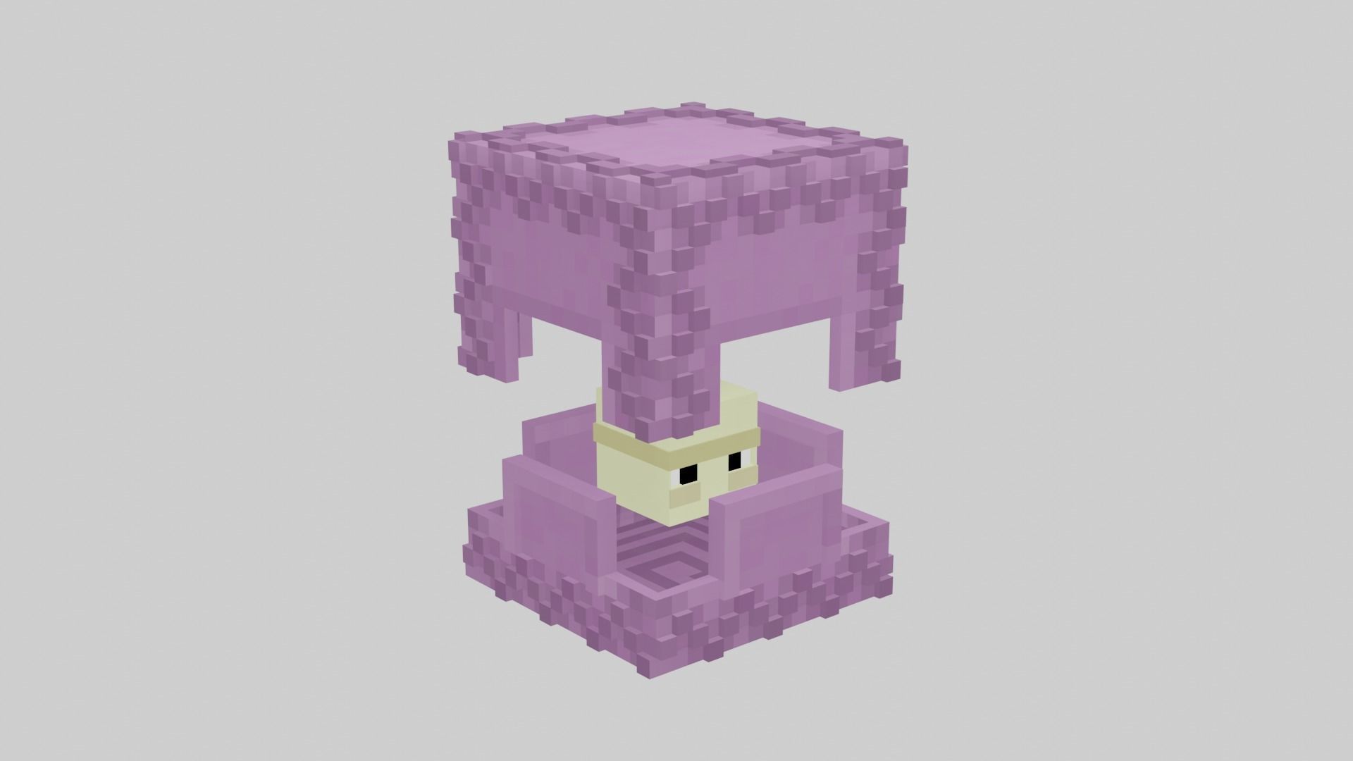 3D model Minecraft Shulker VR / AR / low-poly | CGTrader