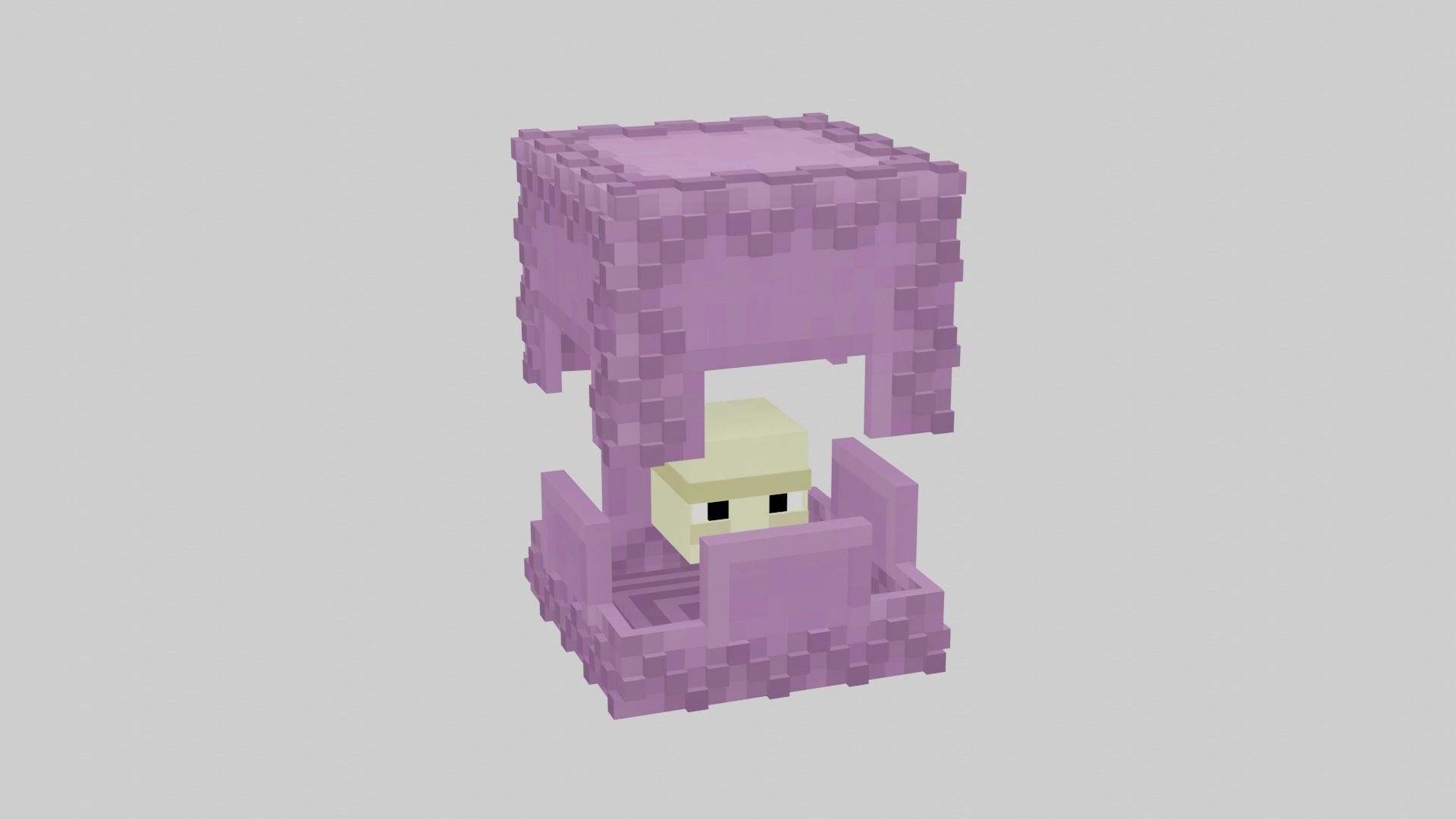 3D model Minecraft Shulker VR / AR / low-poly | CGTrader