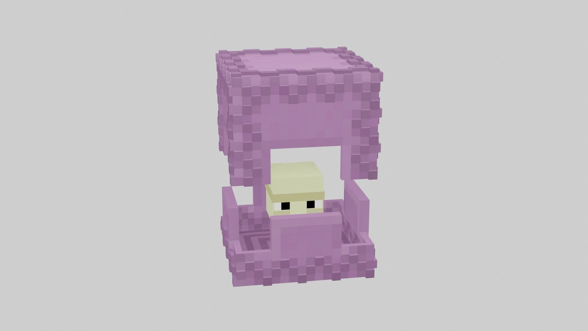 3D model Minecraft Shulker VR / AR / low-poly | CGTrader