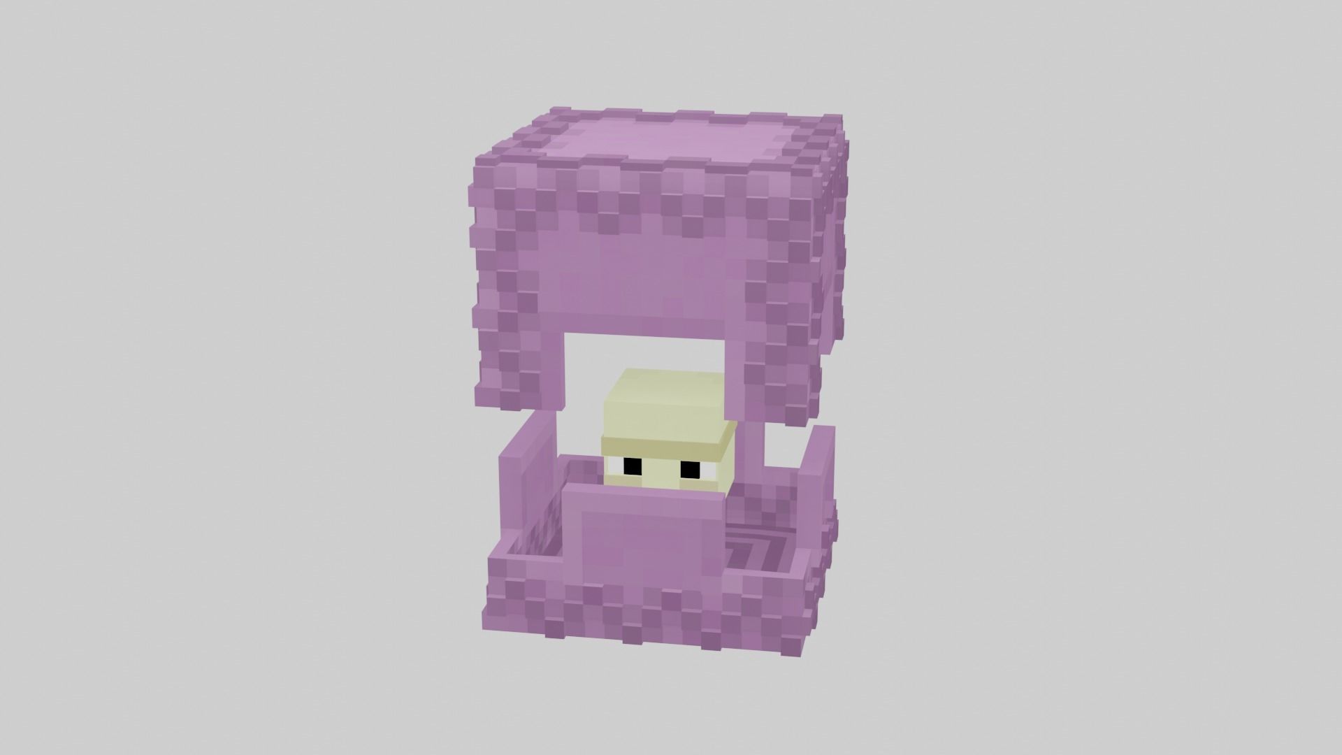 3D model Minecraft Shulker VR / AR / low-poly | CGTrader
