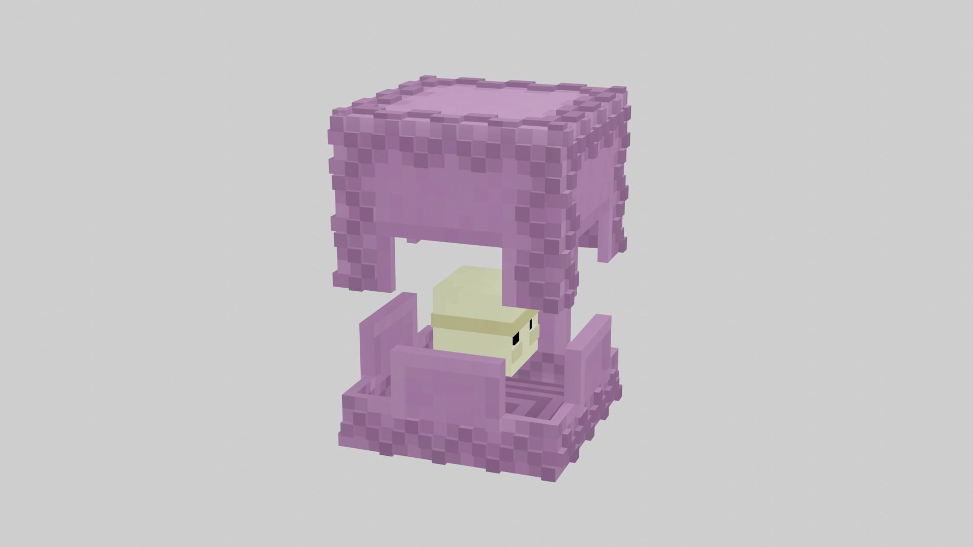 3D model Minecraft Shulker VR / AR / low-poly | CGTrader