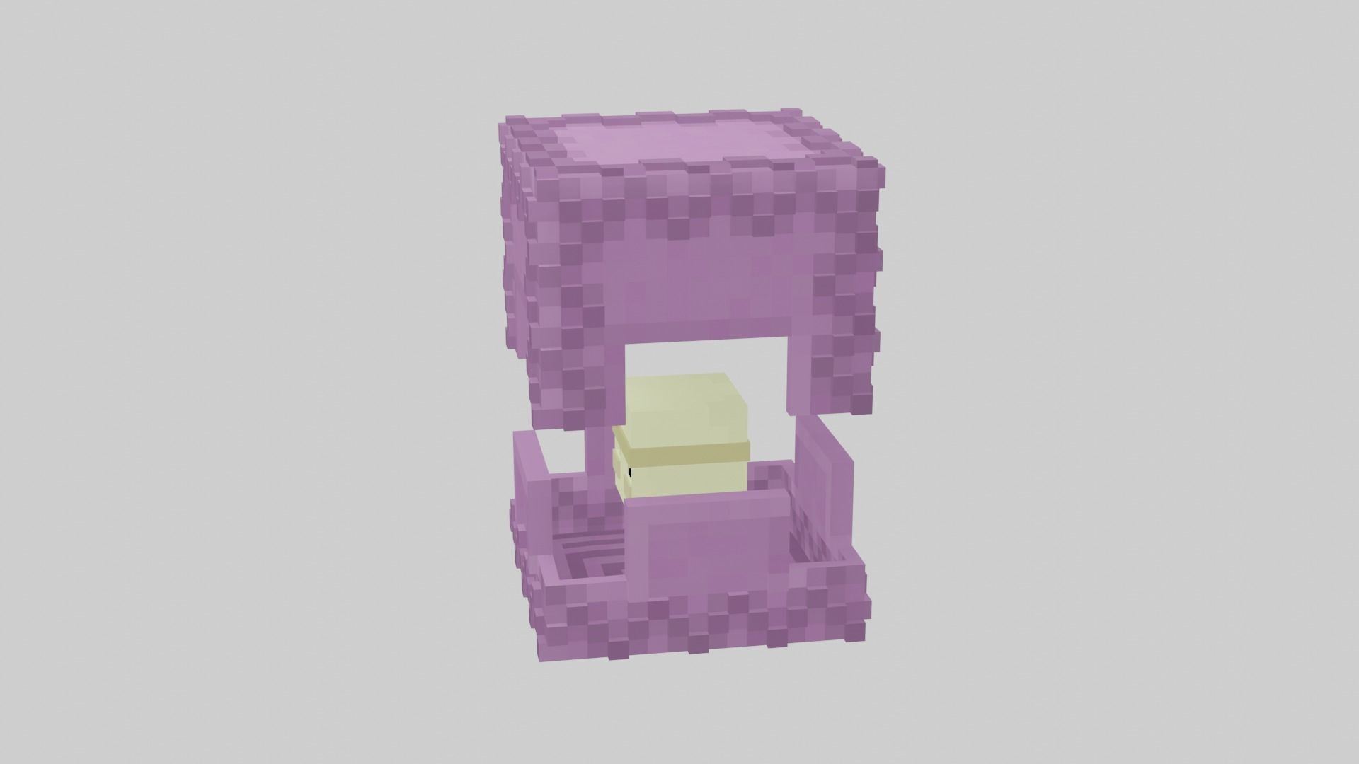 3D model Minecraft Shulker VR / AR / low-poly | CGTrader