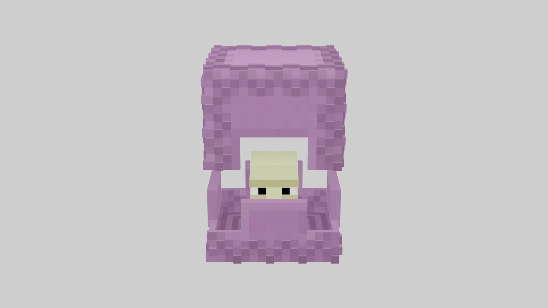 3D model Minecraft Shulker VR / AR / low-poly | CGTrader