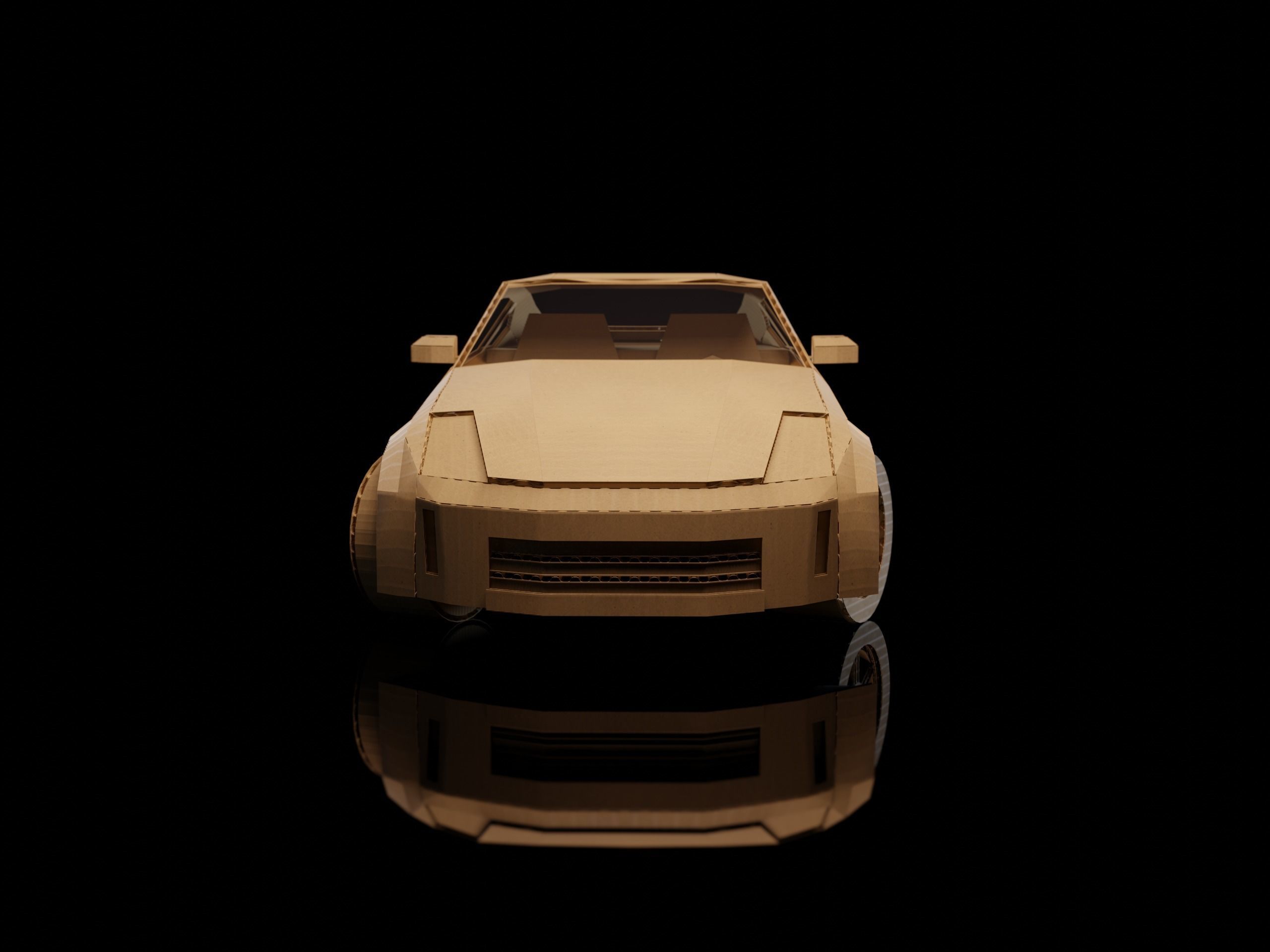 NISSAN FAIRLADY Z 350Z 2002 cardboard car 3D model | CGTrader