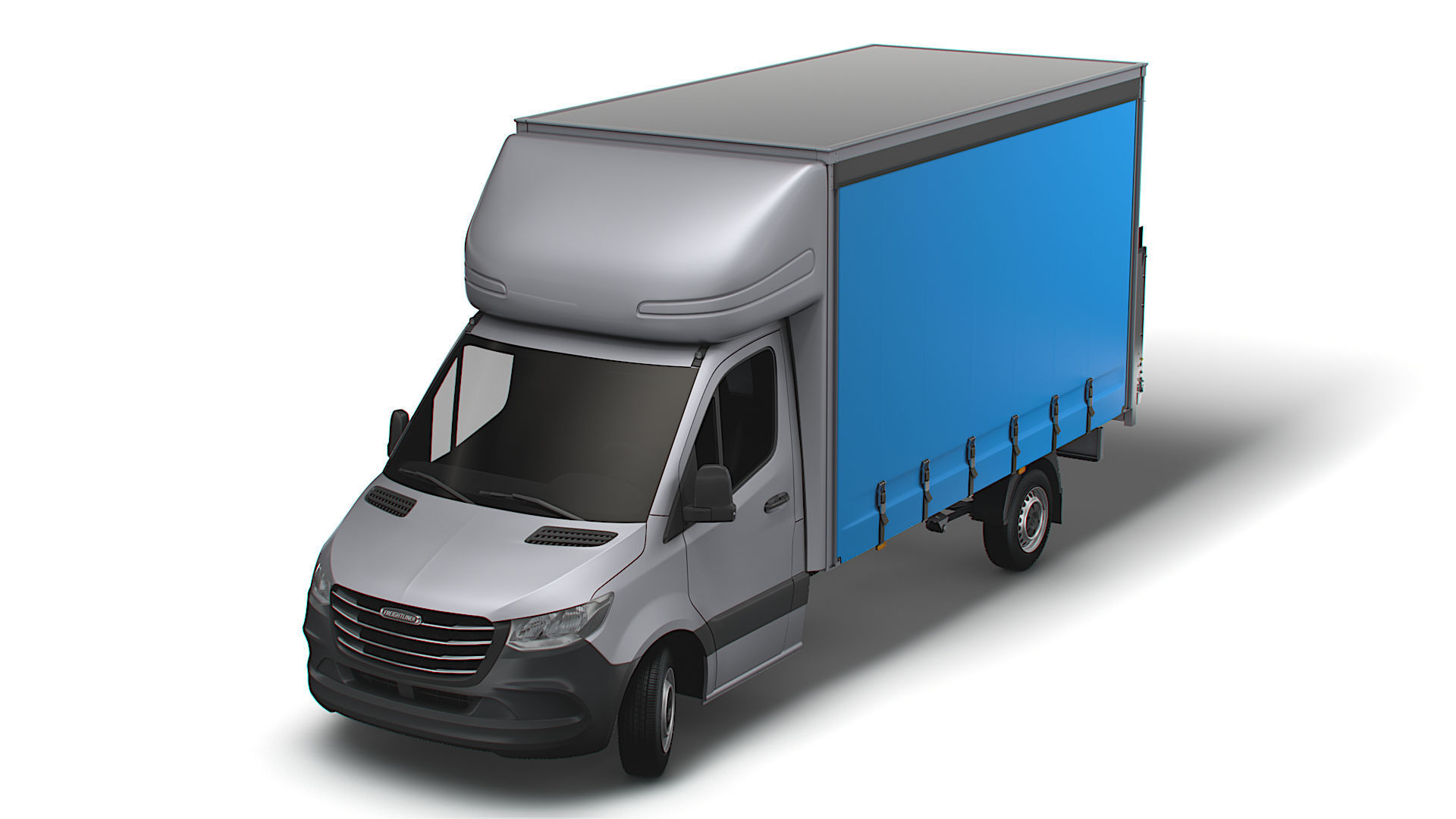 Freightliner Sprinter Luton Curtainsider Tail Lift 2023 3D model | CGTrader