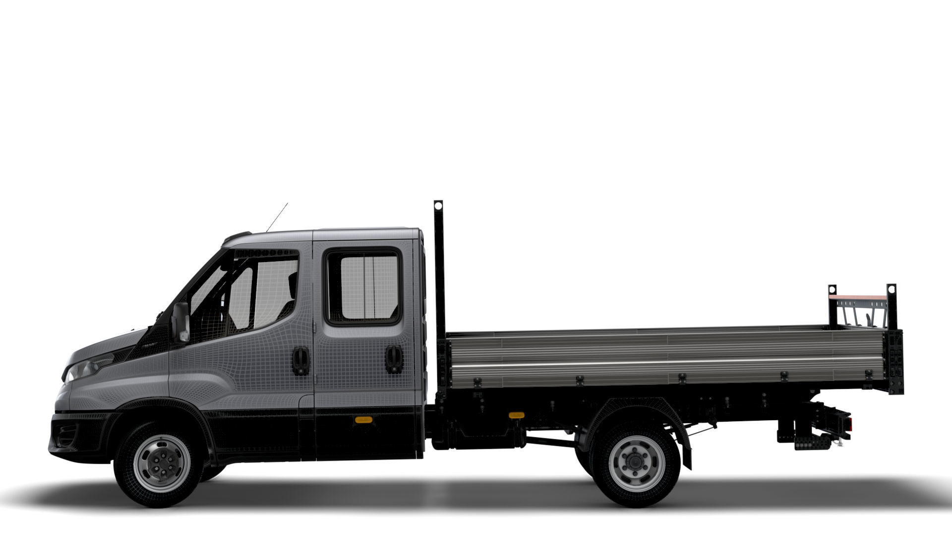Iveco Daily Crew Cab Tipper 2023 3D model | CGTrader