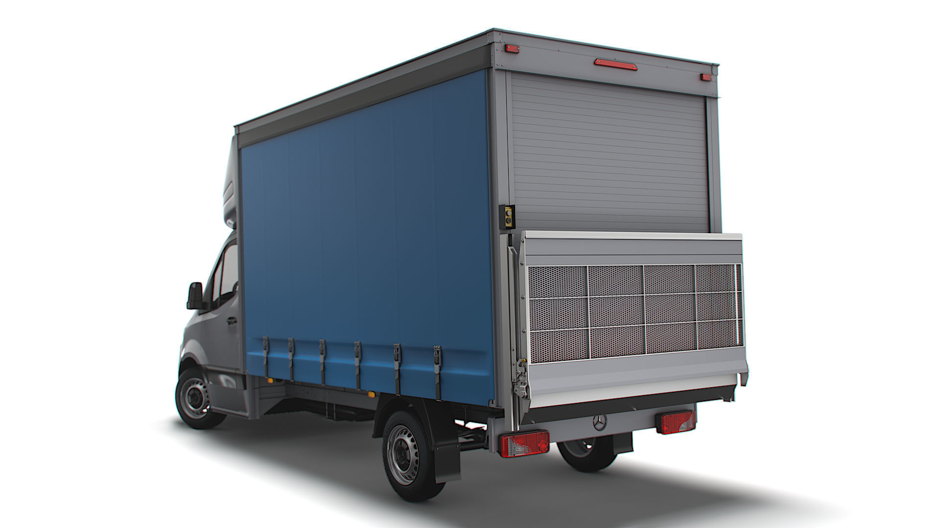 Mercedes Benz Sprinter Luton Curtainsider Tail Lift 2023 3D model ...