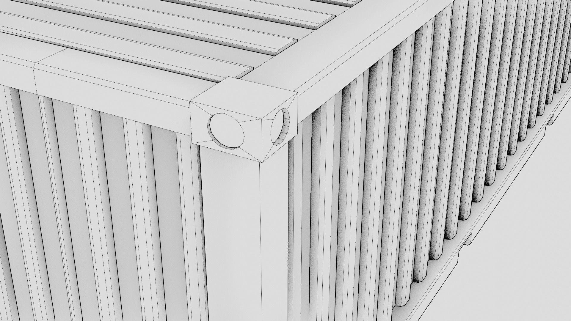 3D model Realistic Cargo Shipping Container 3D Model VR / AR / low-poly ...