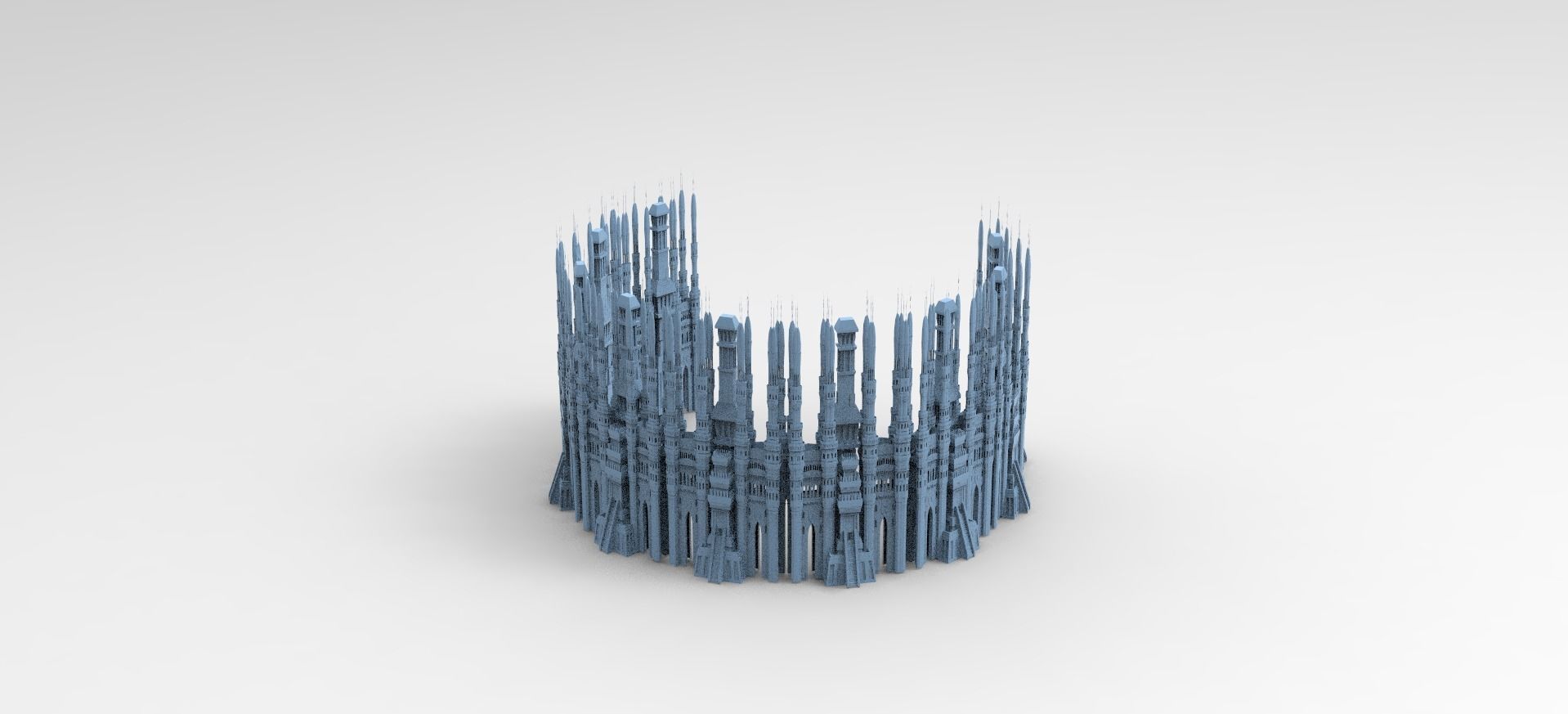 Ancient City Hyboria Walls 2 3D model | CGTrader