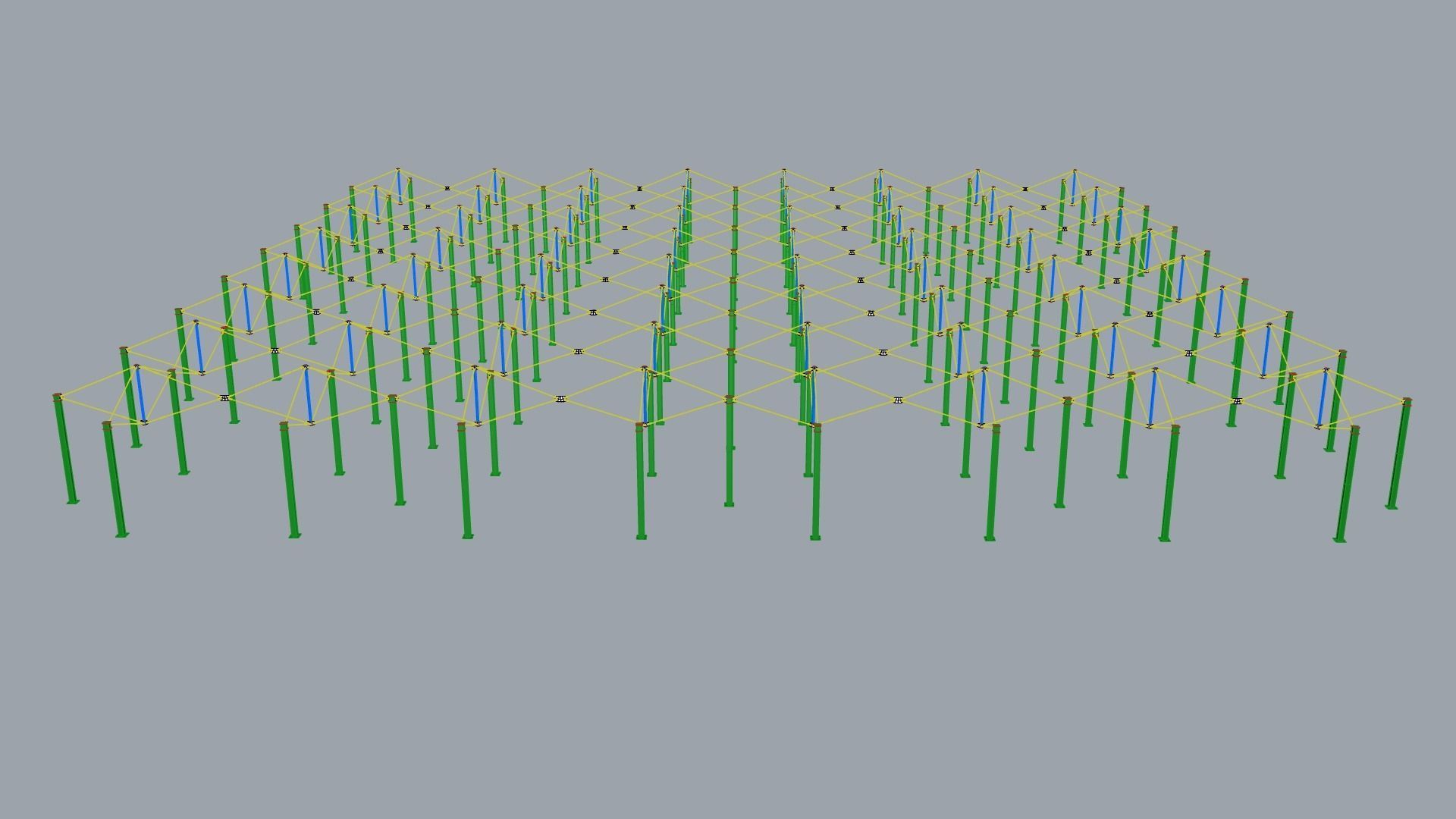 steel tension structure model 3D model | CGTrader