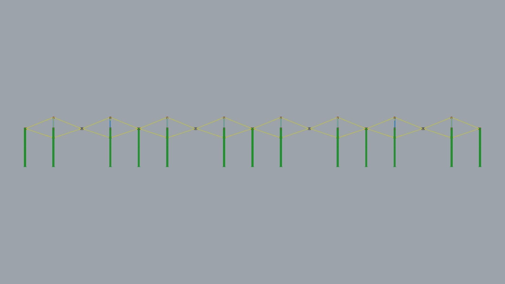 steel tension structure model 3D model | CGTrader