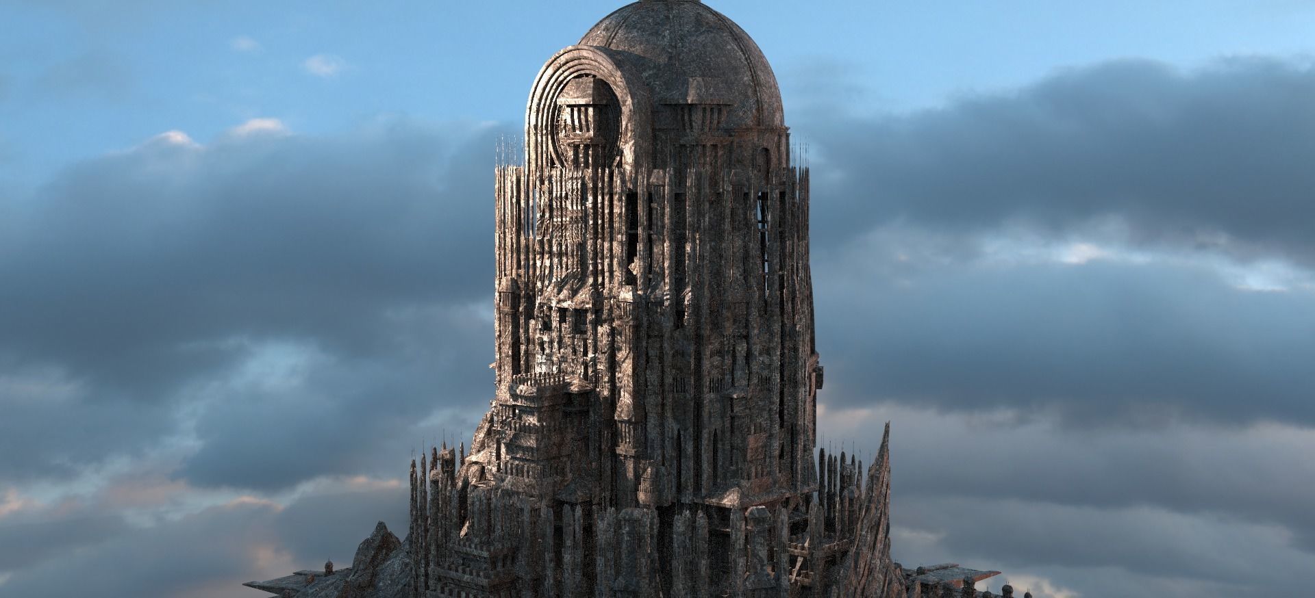 Ancient City Hyboria Fortress City 3D model | CGTrader