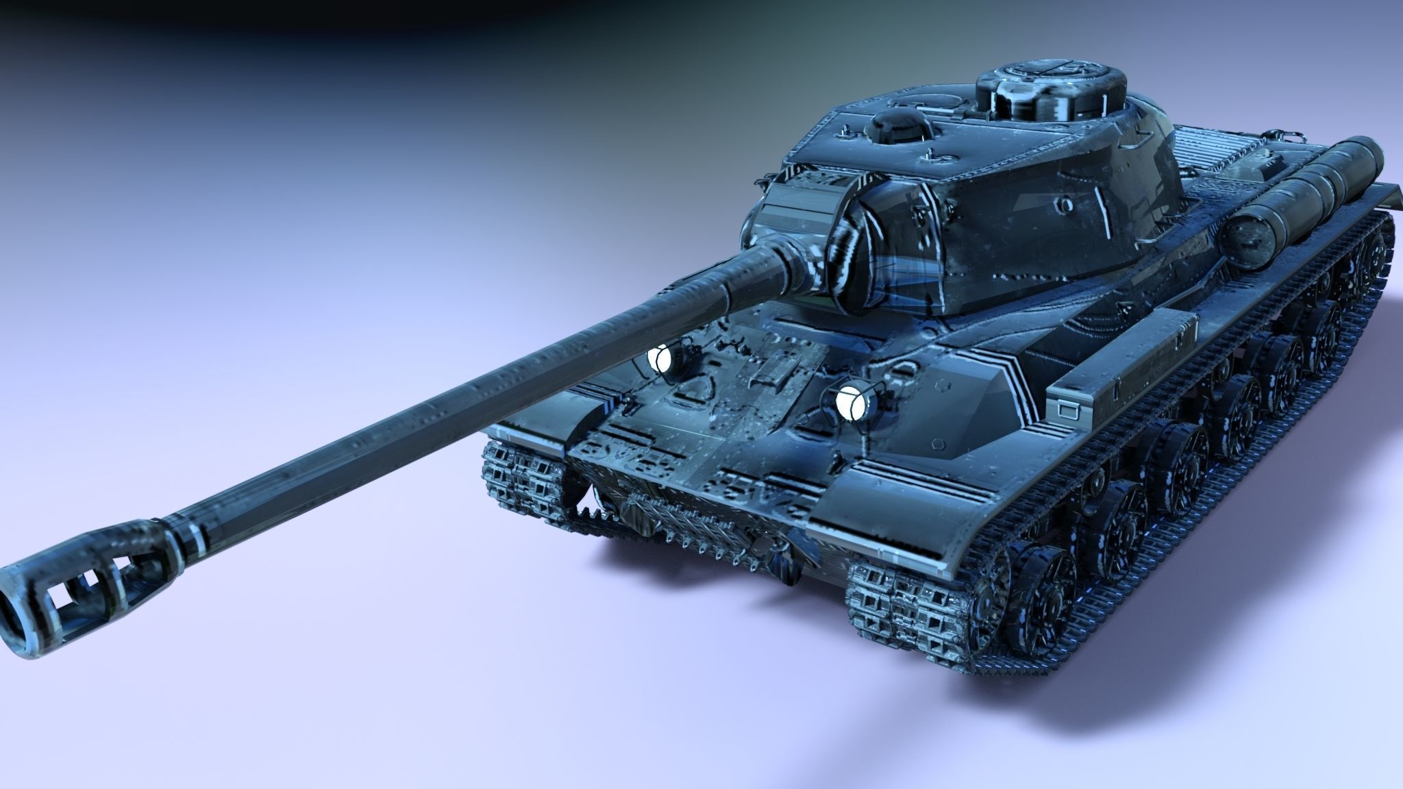 Tanque IS2 3D model | CGTrader