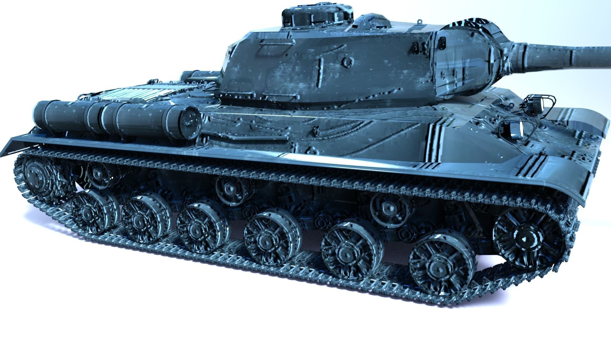 Tanque IS2 3D model | CGTrader