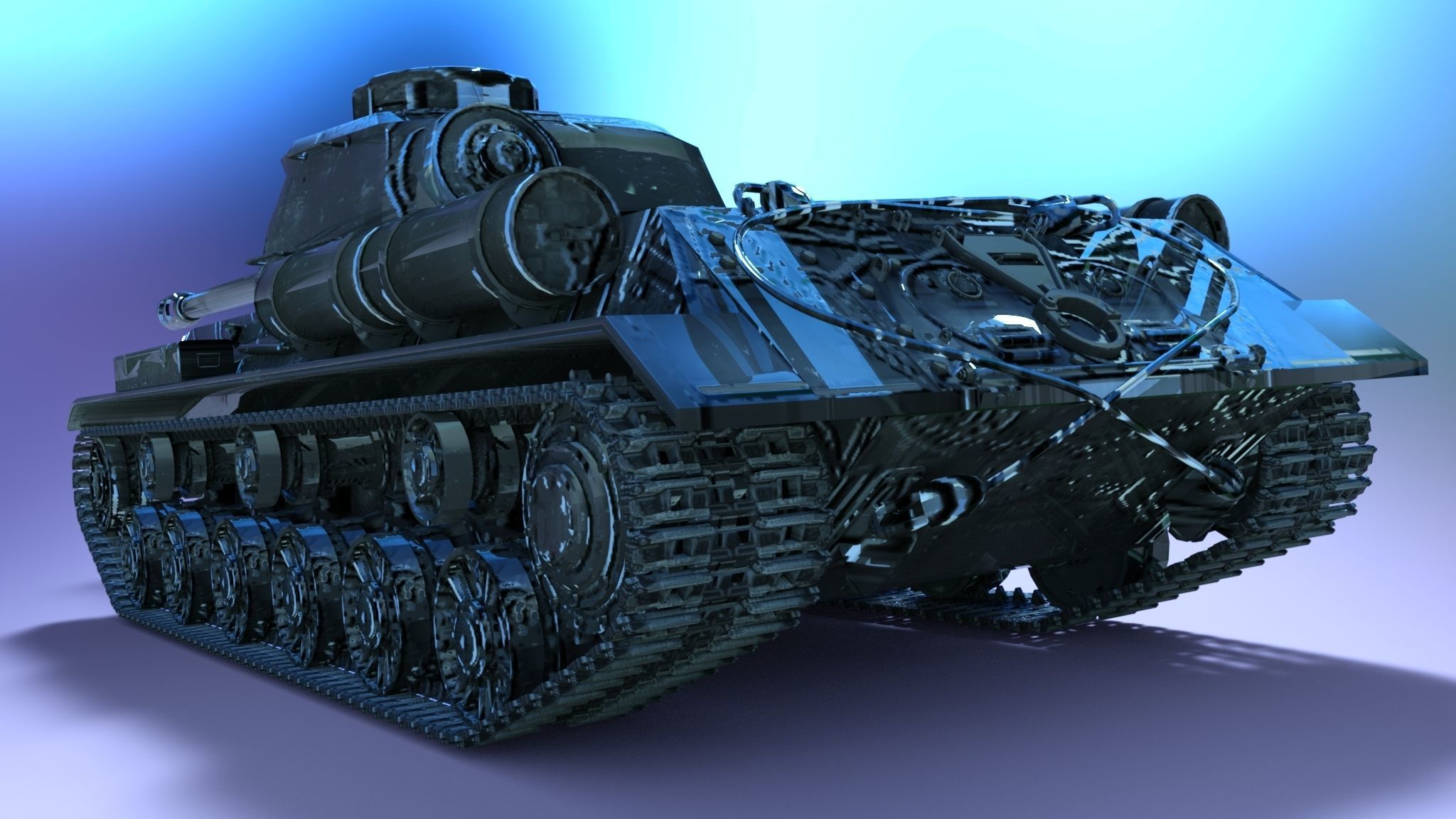 Tanque IS2 3D model | CGTrader