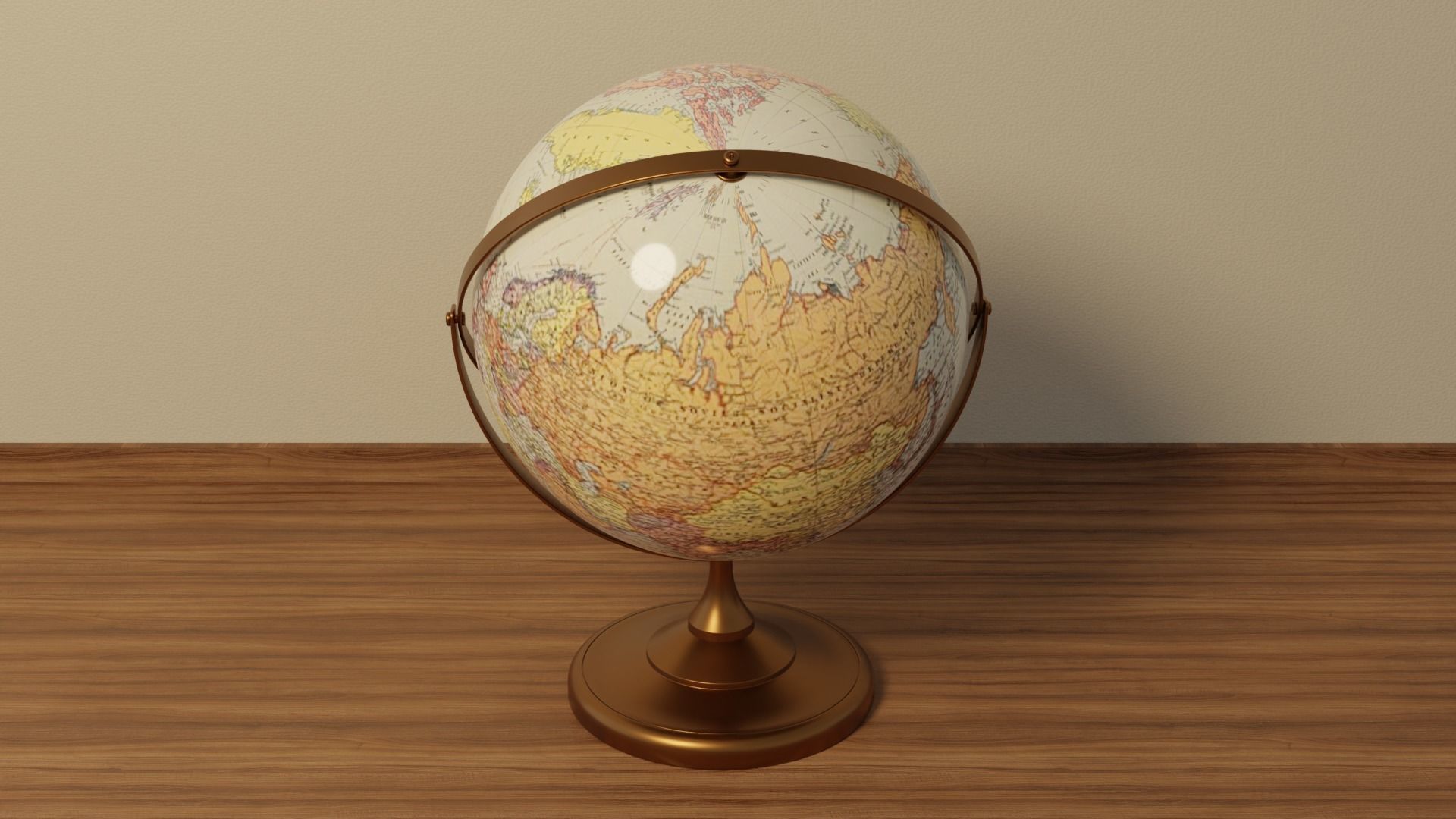 Copper Globe 3D model | CGTrader