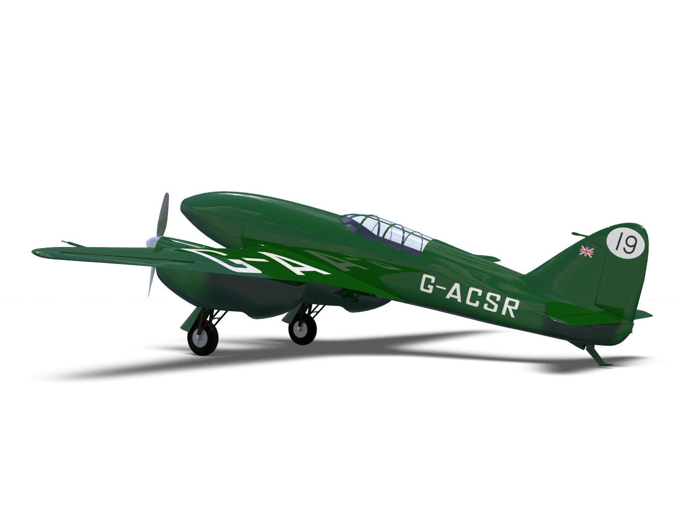 de Havilland DH88 Comet 3D model | CGTrader
