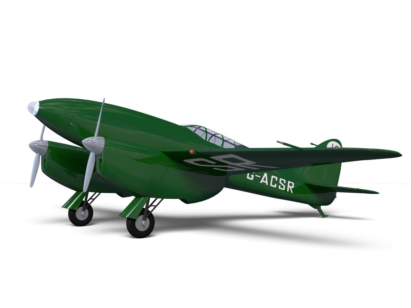 de Havilland DH88 Comet 3D model | CGTrader