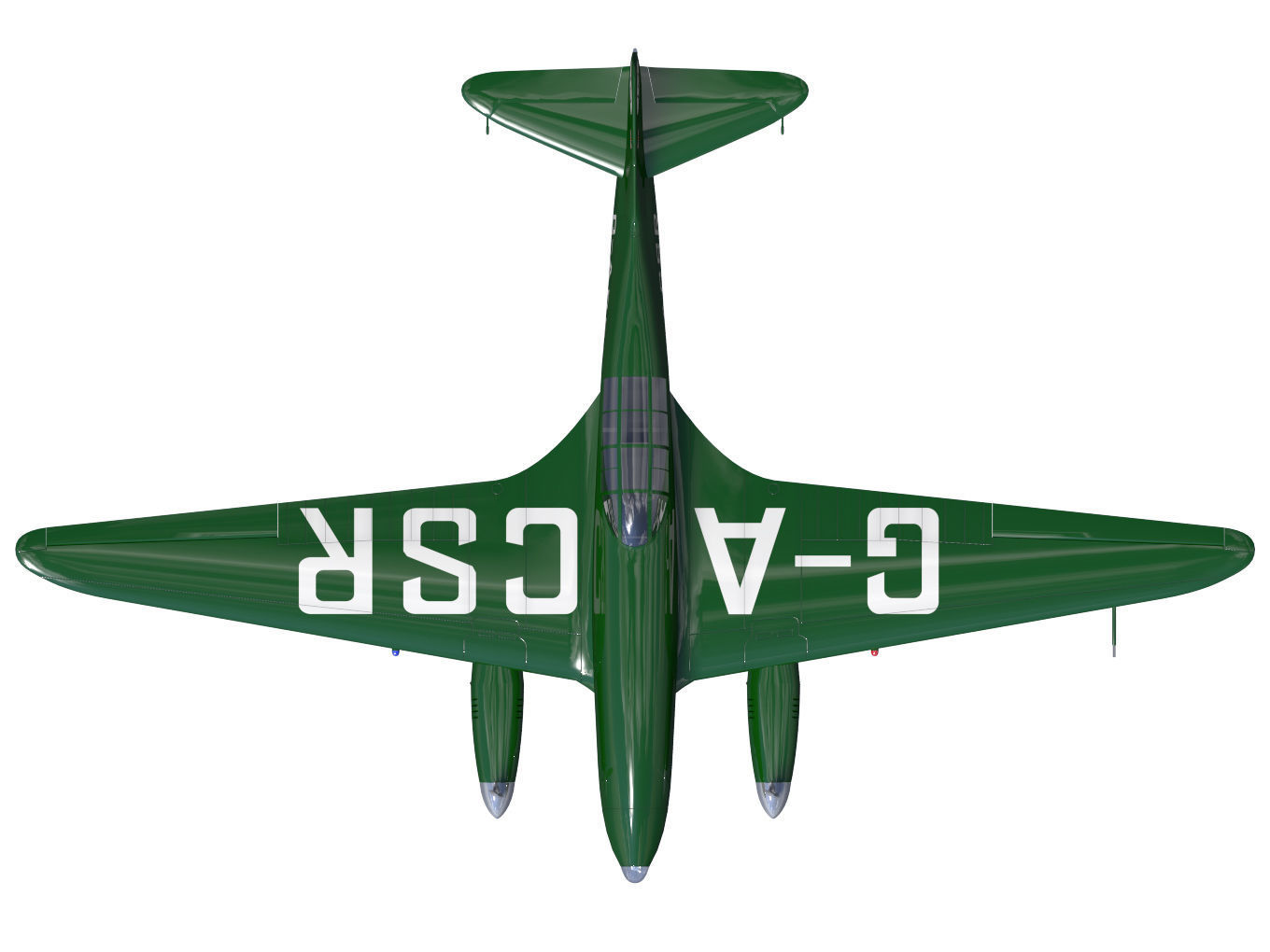 de Havilland DH88 Comet 3D model | CGTrader