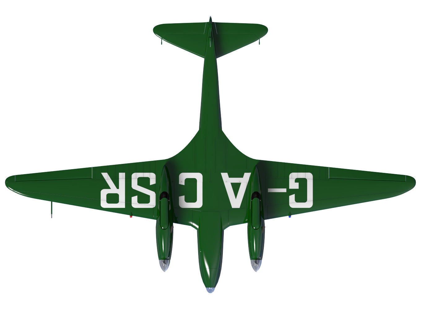 de Havilland DH88 Comet 3D model | CGTrader