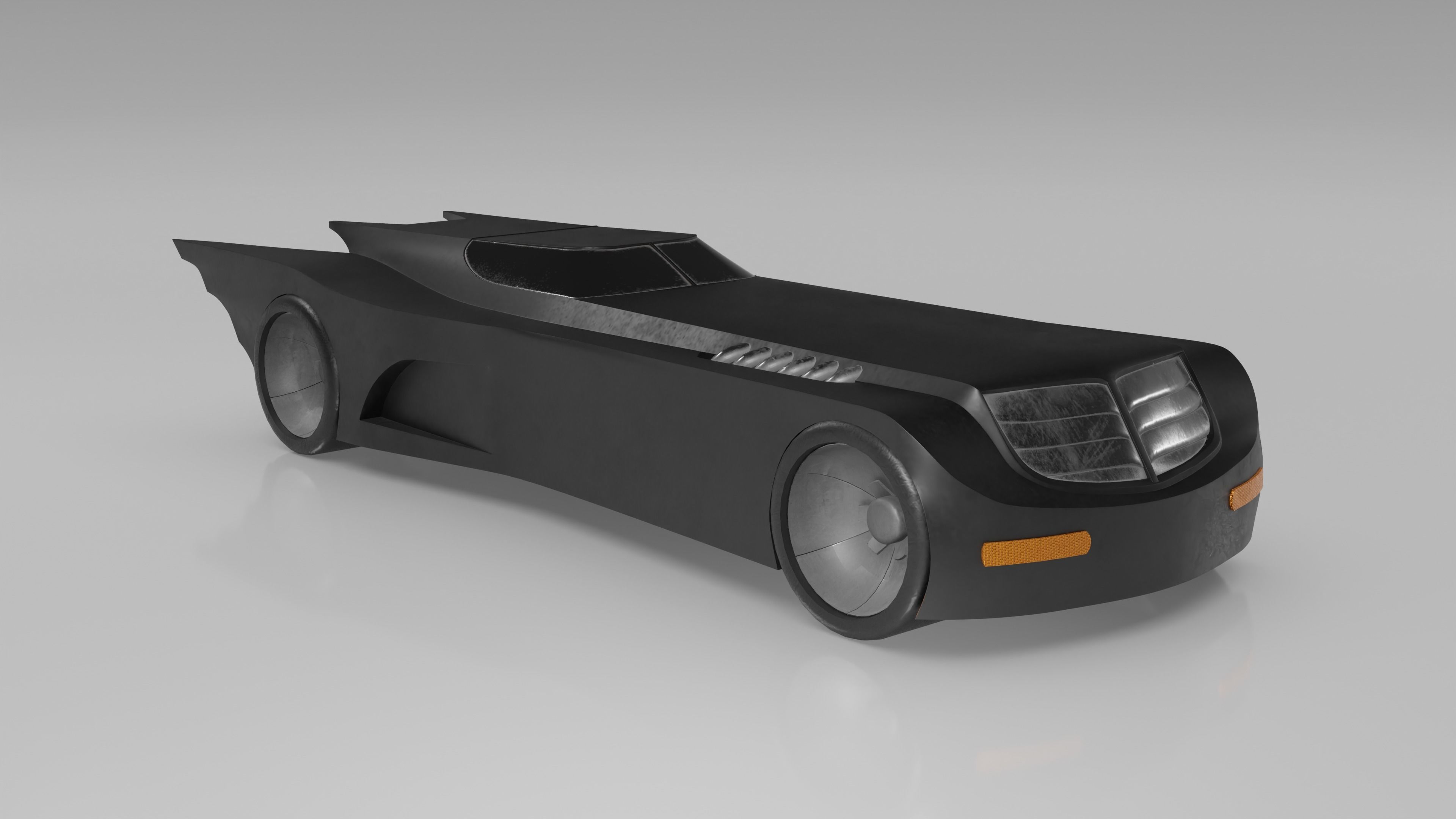 Batman Animated series Batmobile 3D model | CGTrader