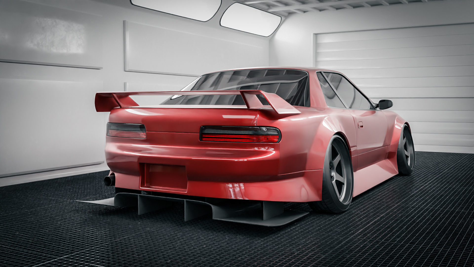 Nissan Silvia S13 Widebody 3D model | CGTrader
