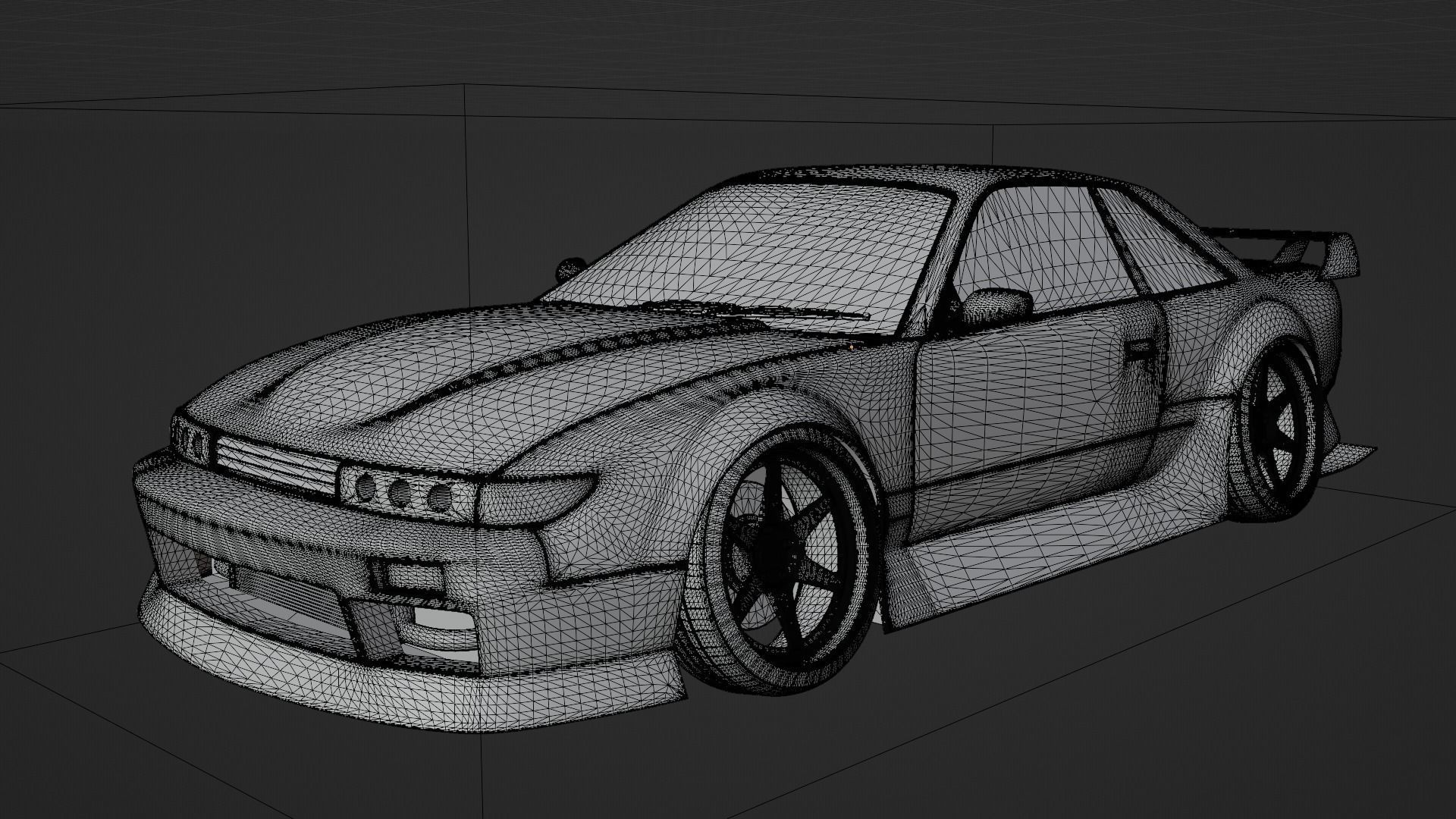 Nissan Silvia S13 Widebody 3D model | CGTrader