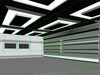 3D model low poly spaceship interior hall VR / AR / low-poly | CGTrader