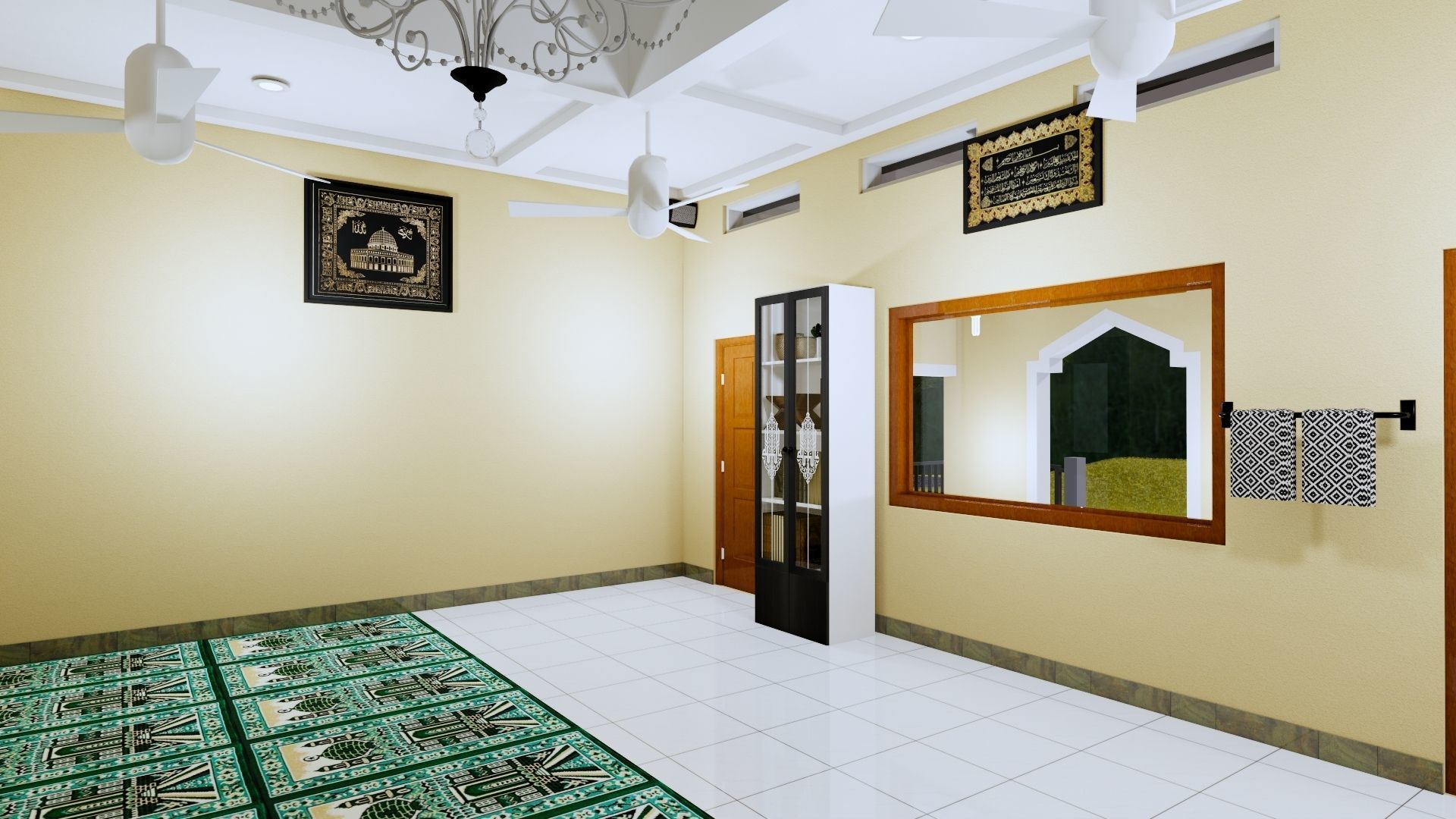 little Mosque or mushola islam prayer room 3D model | CGTrader