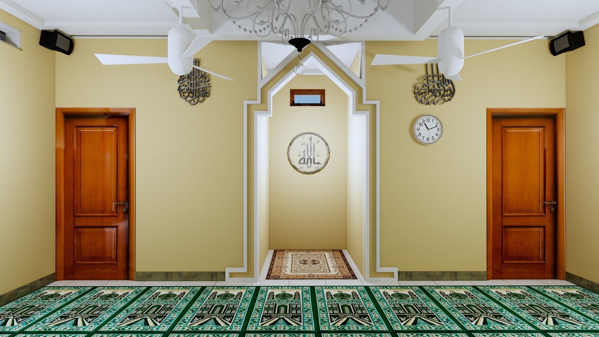 little Mosque or mushola islam prayer room 3D model | CGTrader