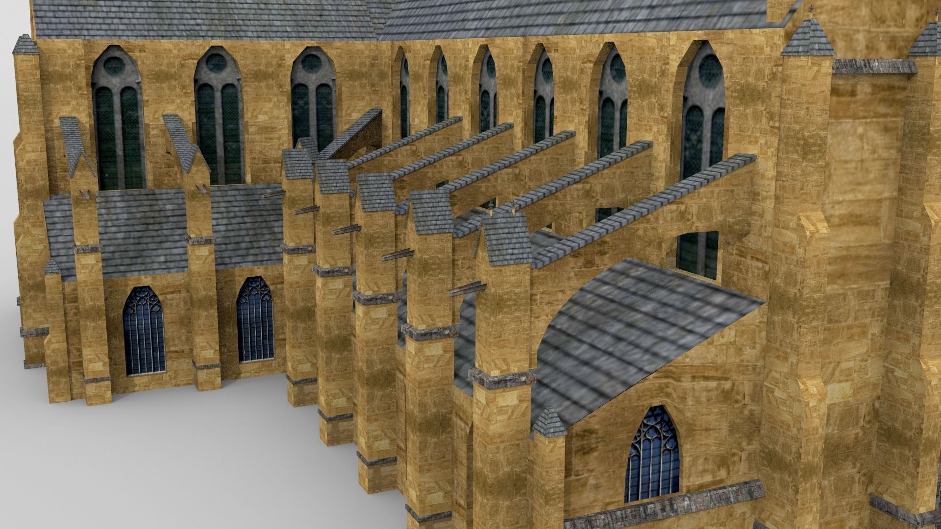 Medieval cathedral 3D model | CGTrader