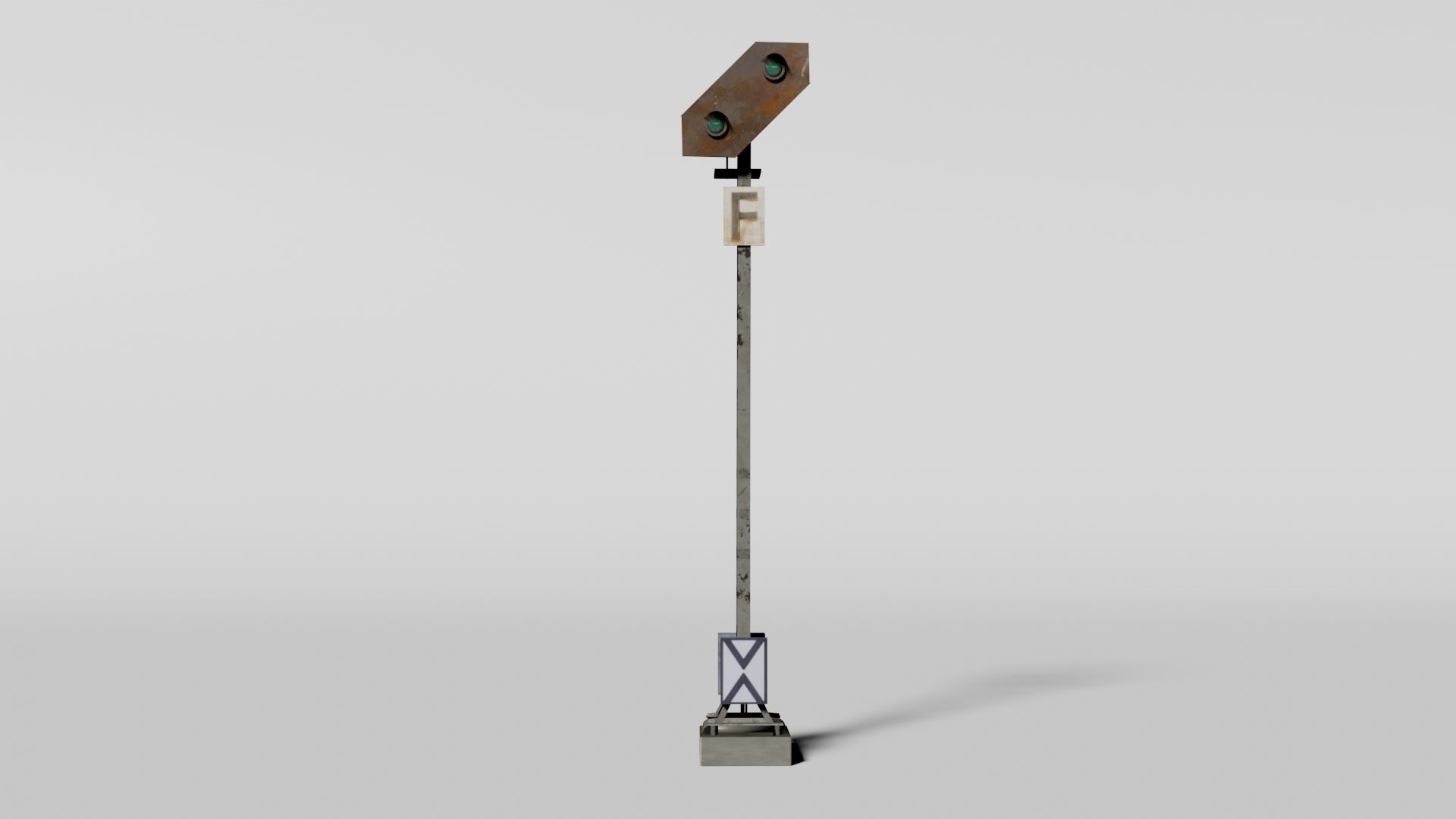 3D model Trackside distant signal VR / AR / low-poly | CGTrader
