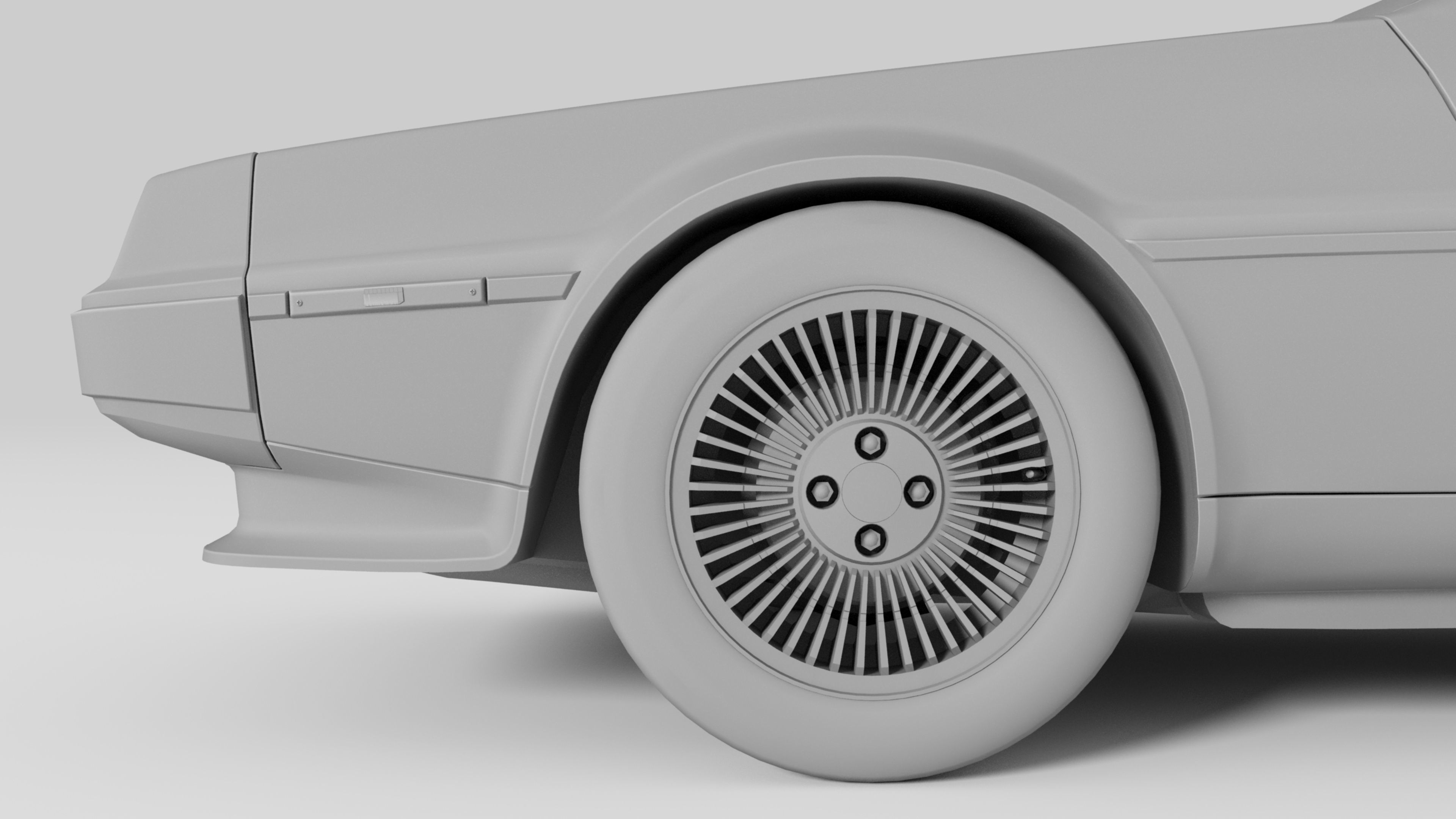 DeLorean DMC-12 V8 3D model | CGTrader